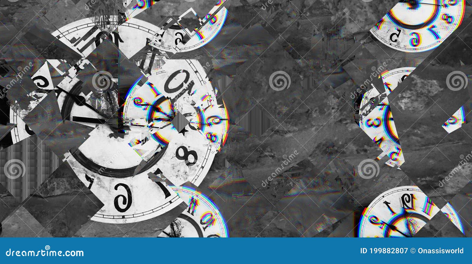 Time Travel Clock Fourth Dimension Stock Illustration - Illustration of fourth, travel: 199882807