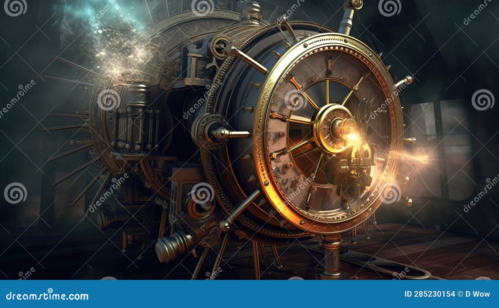 Time Travel Concept. Time Travel Clock Stock Illustration ...
