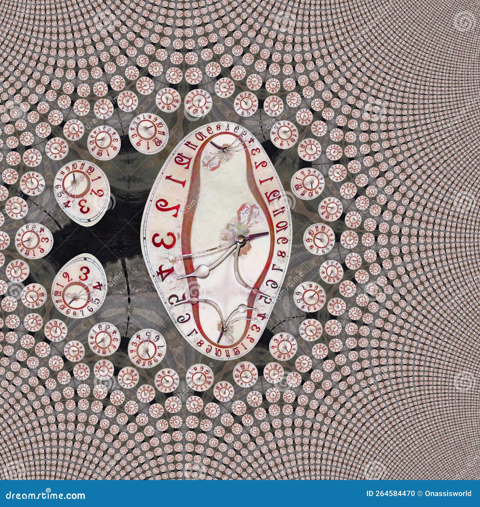 Time Travel. Fourth Dimension Abstract Background Stock Photo - Image ...