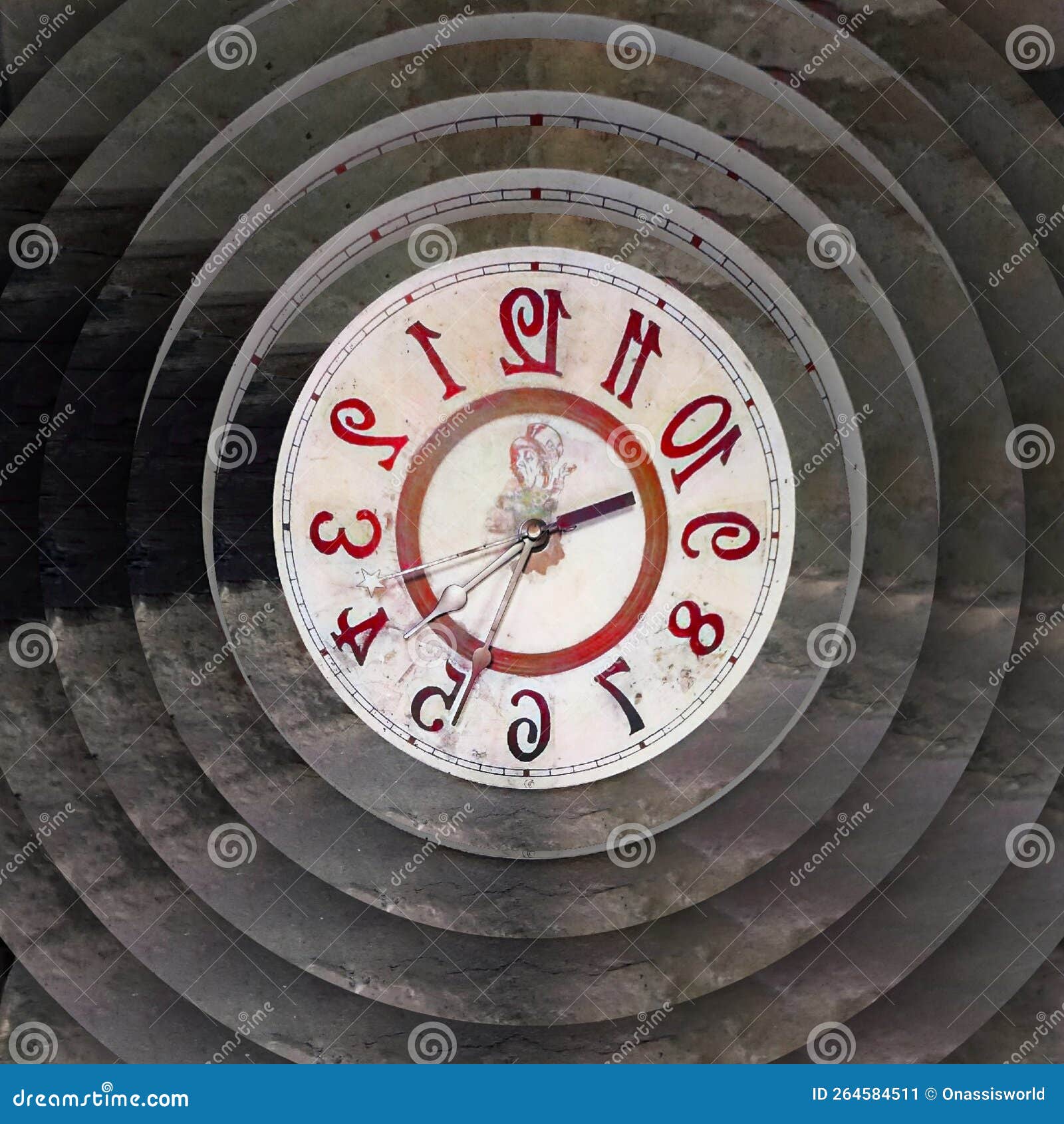 Time Travel. Fourth Dimension Abstract Background Stock Image - Image ...