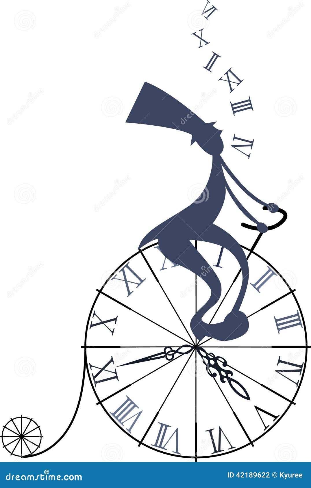 Time travel stock illustration. Illustration of travel - 42189622