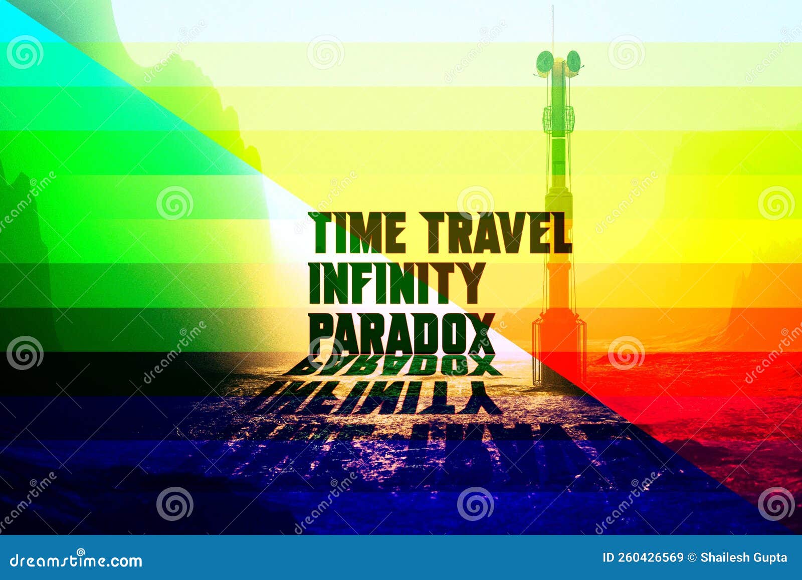 Time Travel Infinity Paradox Stock Illustration - Illustration of ...