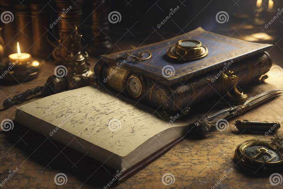 Time Traveler s Diary stock illustration. Illustration of vehicle ...