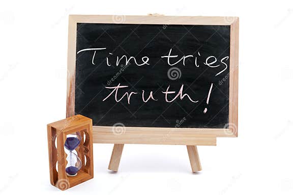 Time tries truth stock photo. Image of frame, hour, blackboard - 29622808
