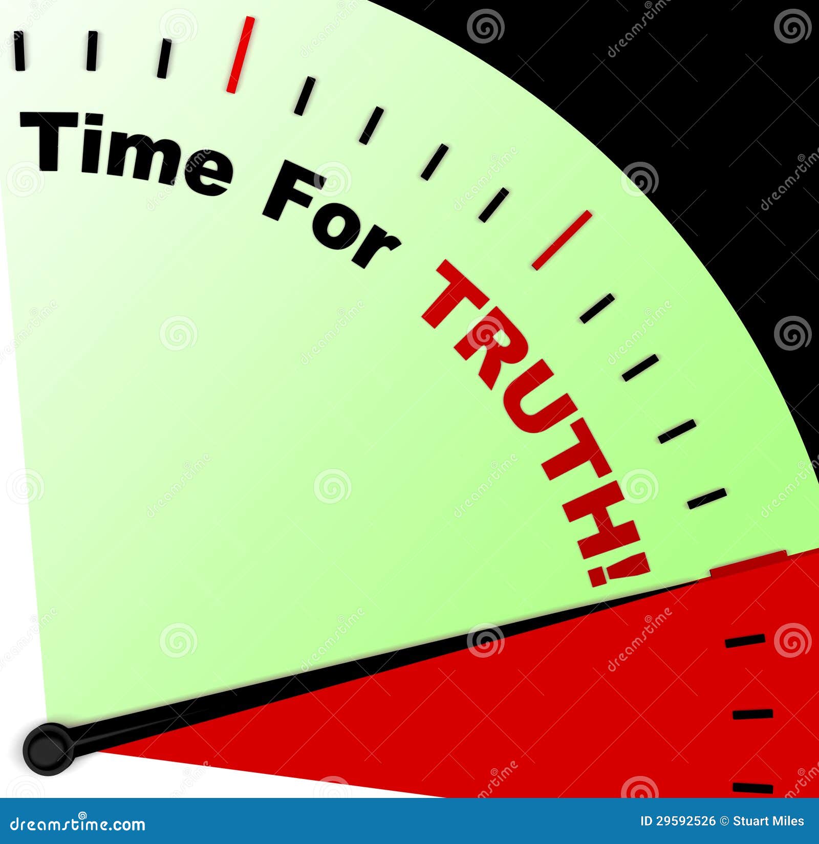 Time for Truth Message Means Honest and True Stock Illustration ...