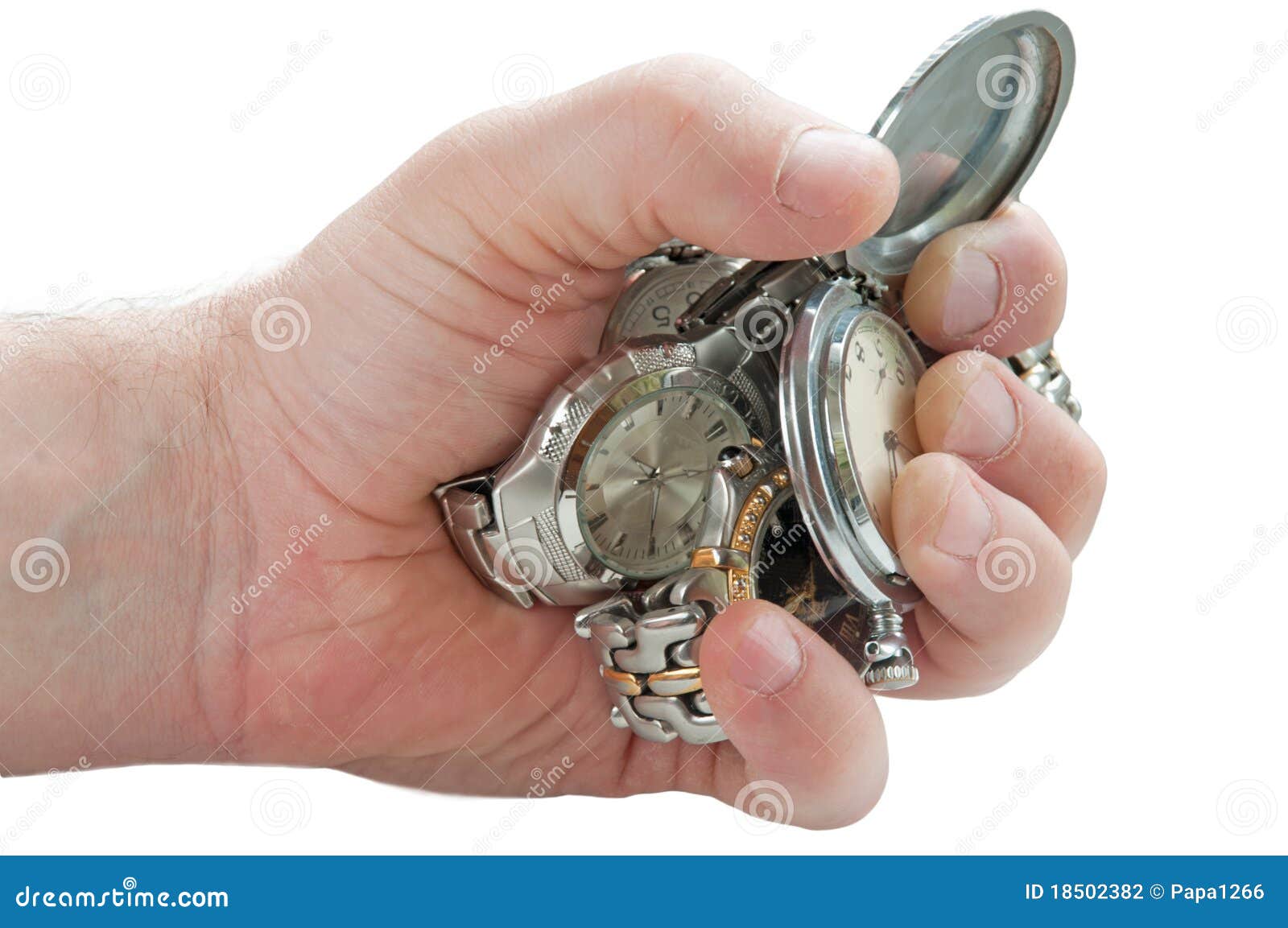 Time under control stock photo. Image of hand, track - 18502382