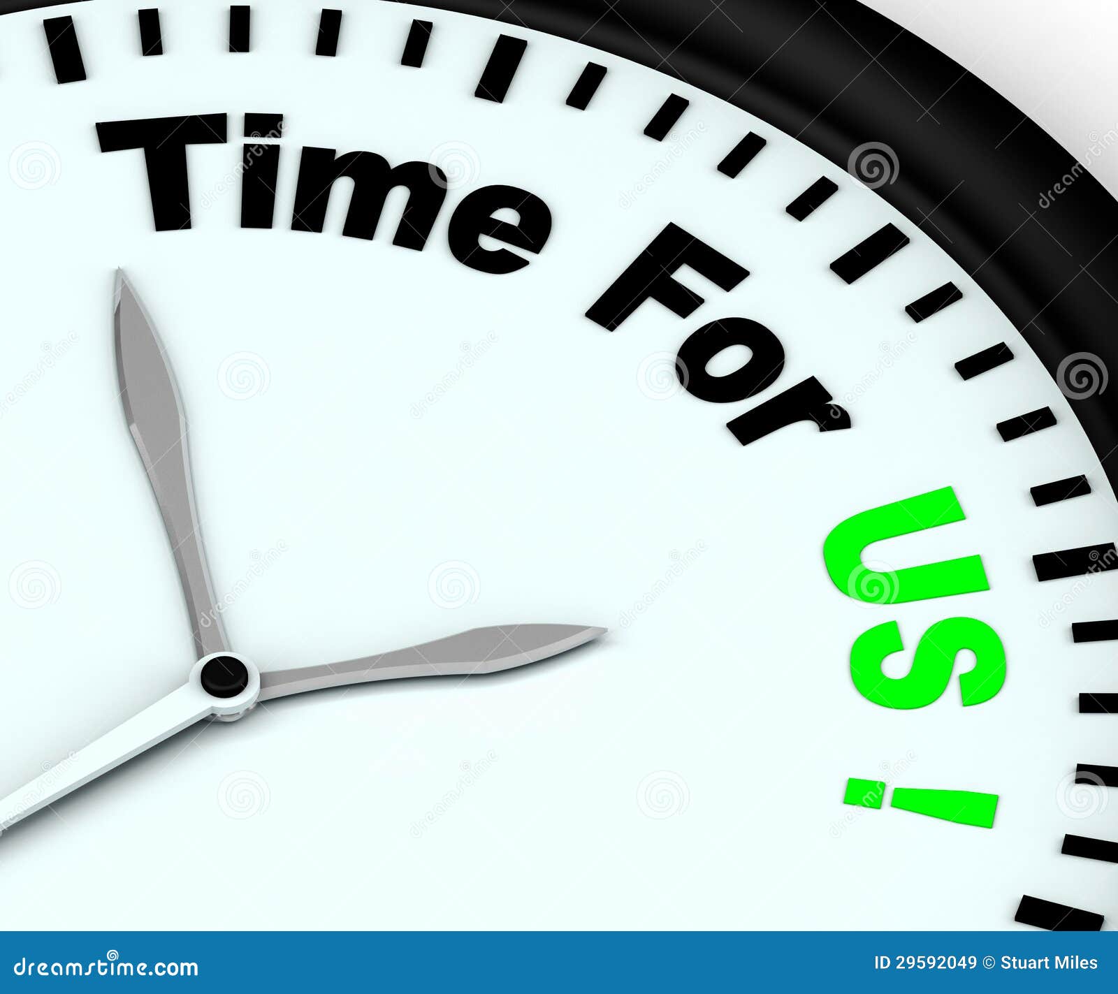 Time for Us Message Meaning Relaxing Together Stock Illustration ...