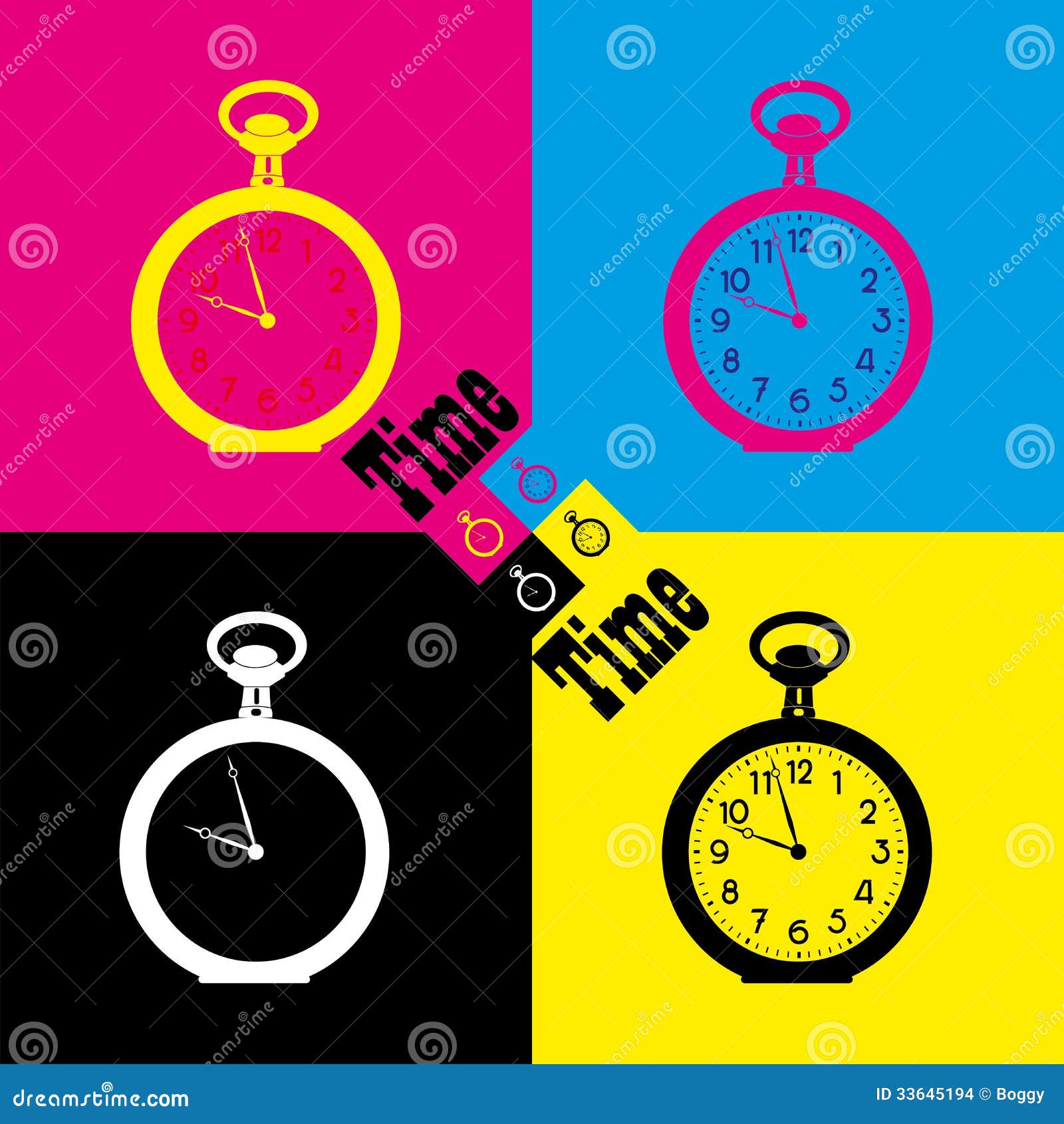 Time stock vector. Illustration of measurement, graphic - 33645194