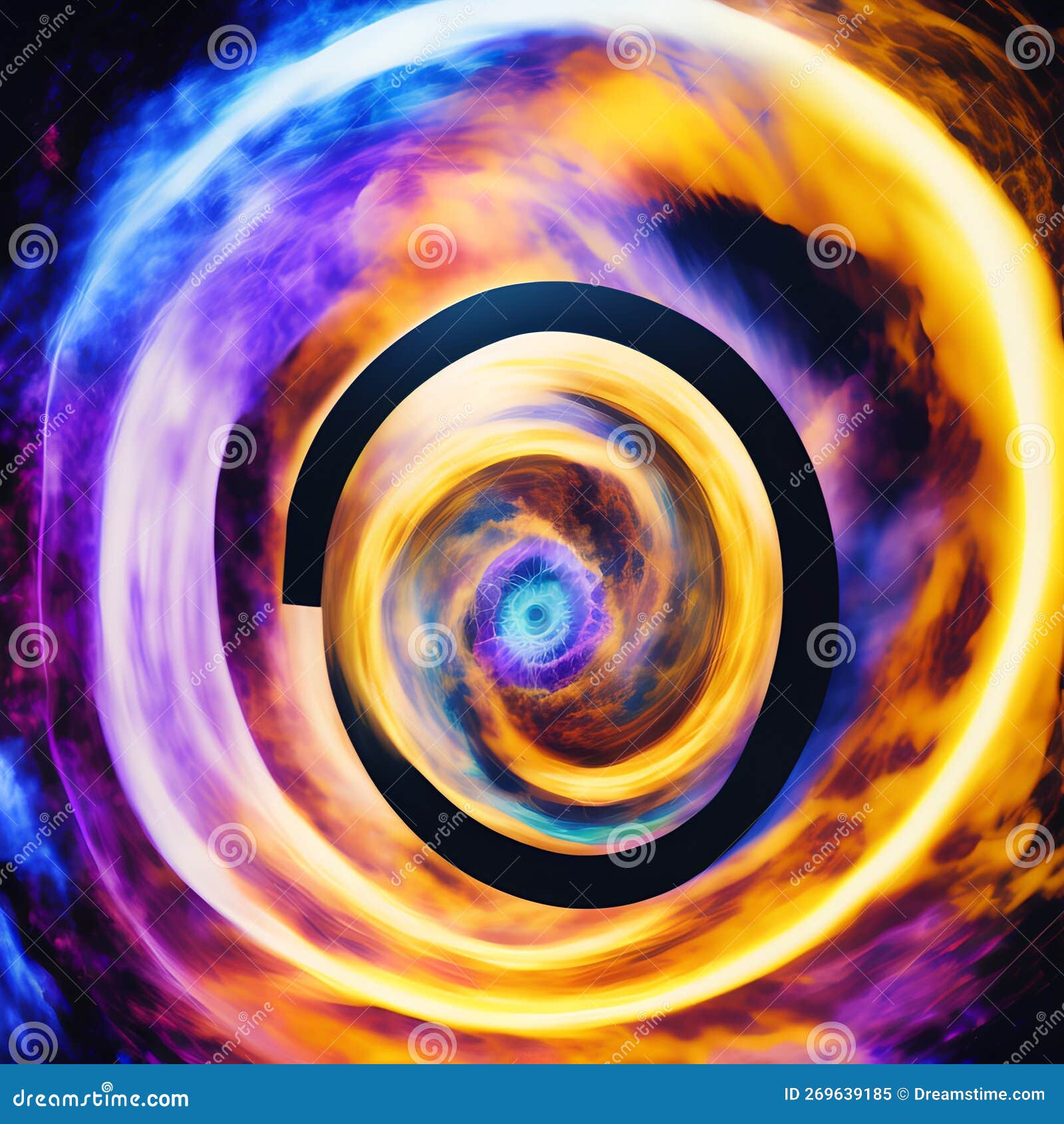 Time Vortex, Generative AI Illustration Stock Illustration ...