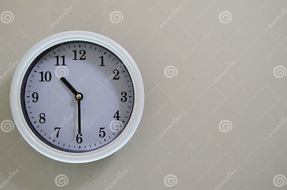 The Time of the Wall Clock is 10:30 Stock Image - Image of wall, minute ...