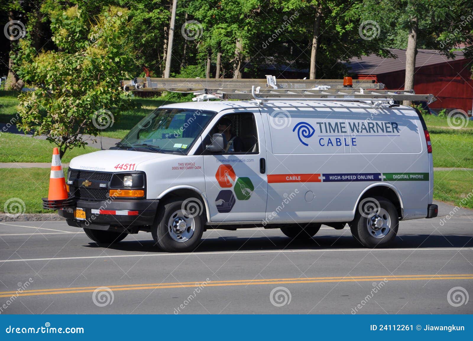 Time Warner Van Editorial Photo - Image: 24112261
