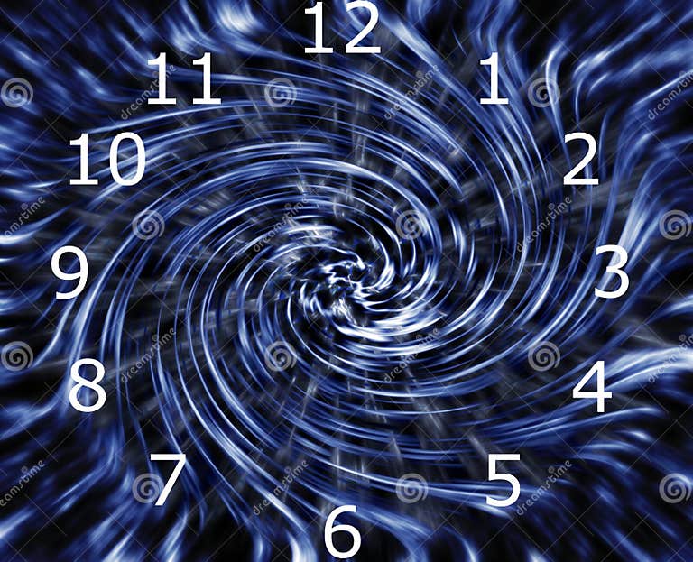 Time warp clock stock illustration. Illustration of abstract - 13058044