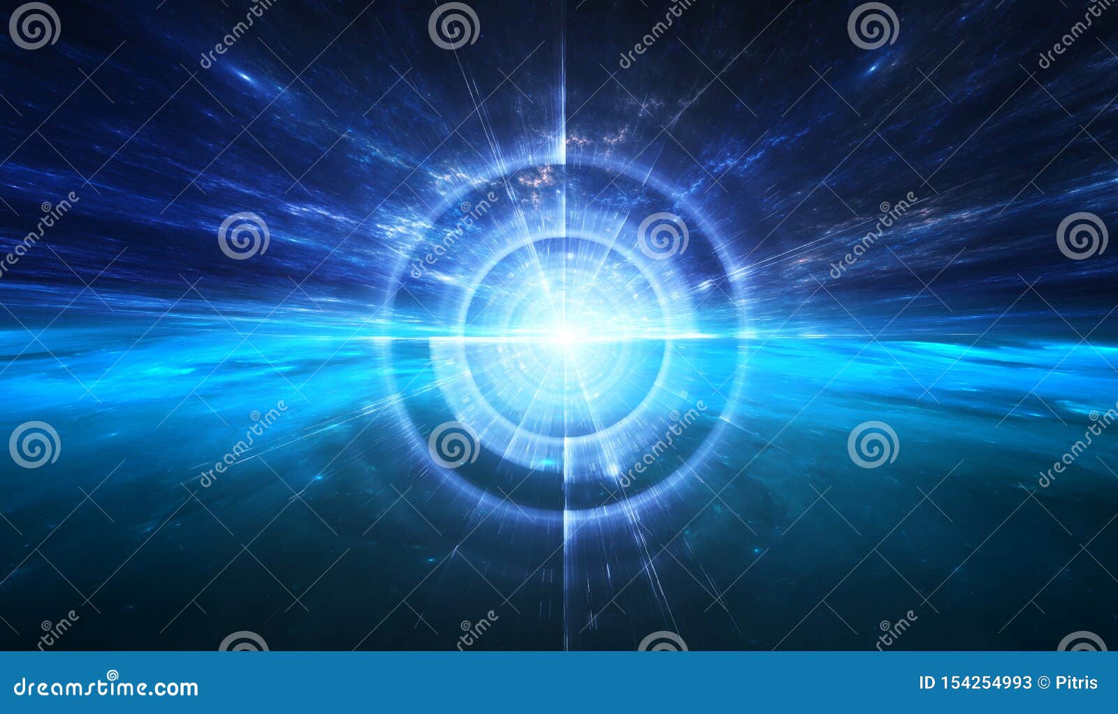 Time Warp, Traveling in Space Stock Illustration - Illustration of ...