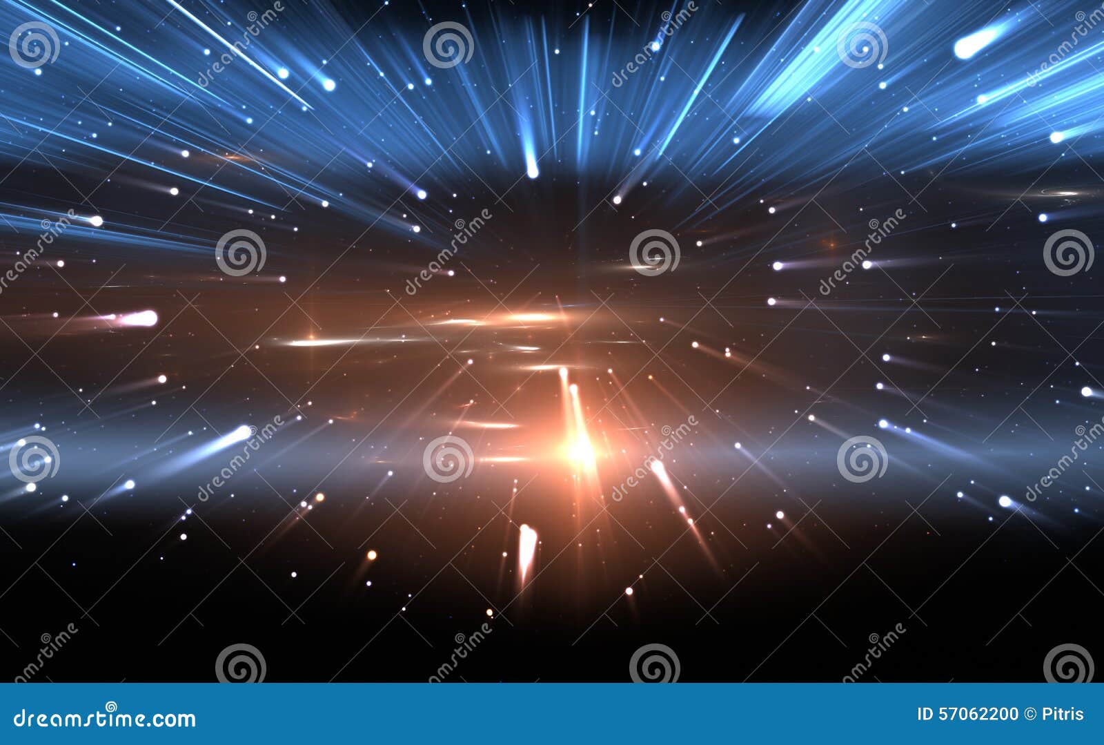Time Warp, Traveling in Space. Stock Illustration - Illustration of ...