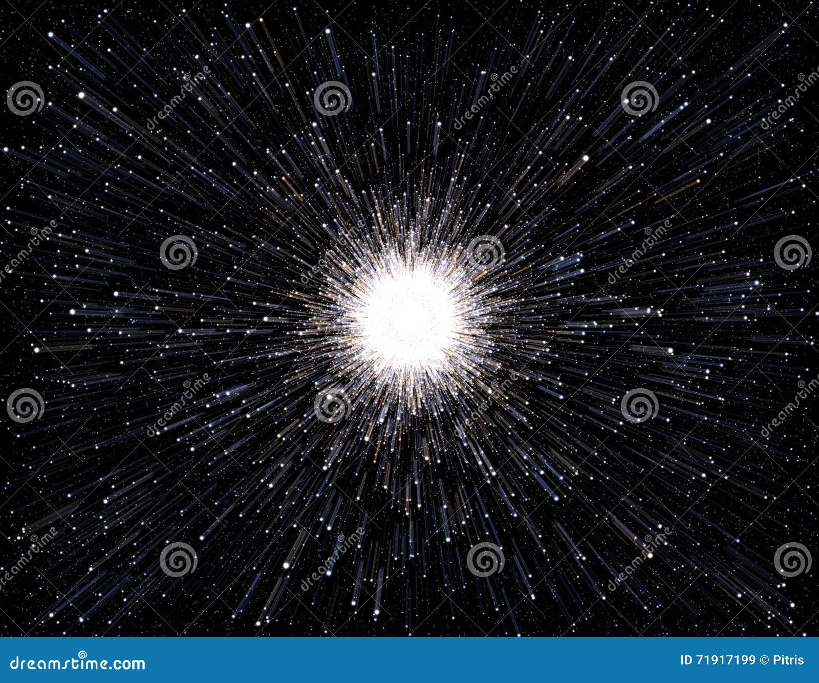 Time Warp, Traveling in Space. Stock Illustration - Illustration of ...