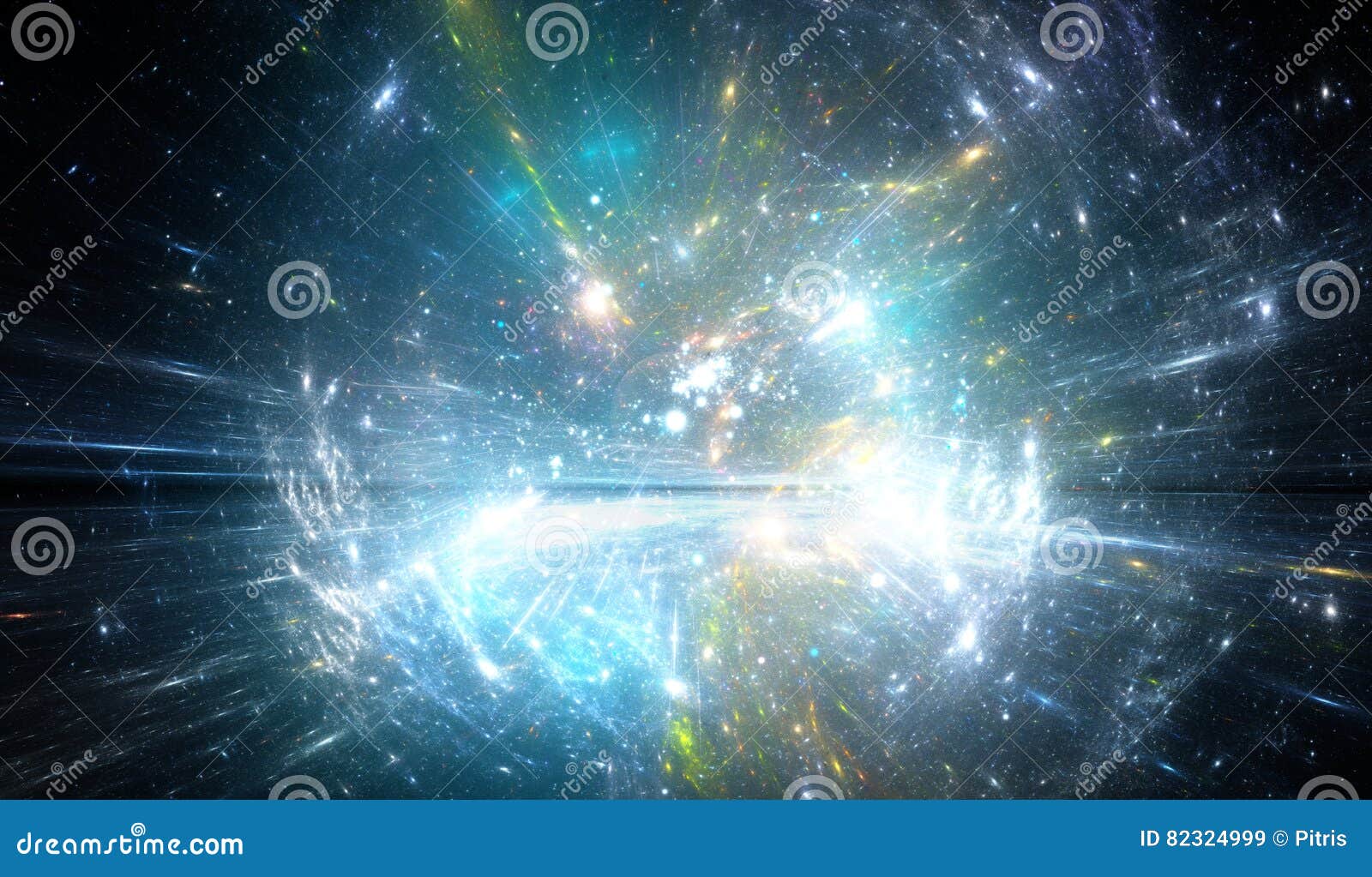 Time Warp, Traveling in Space. Stock Illustration - Illustration of ...