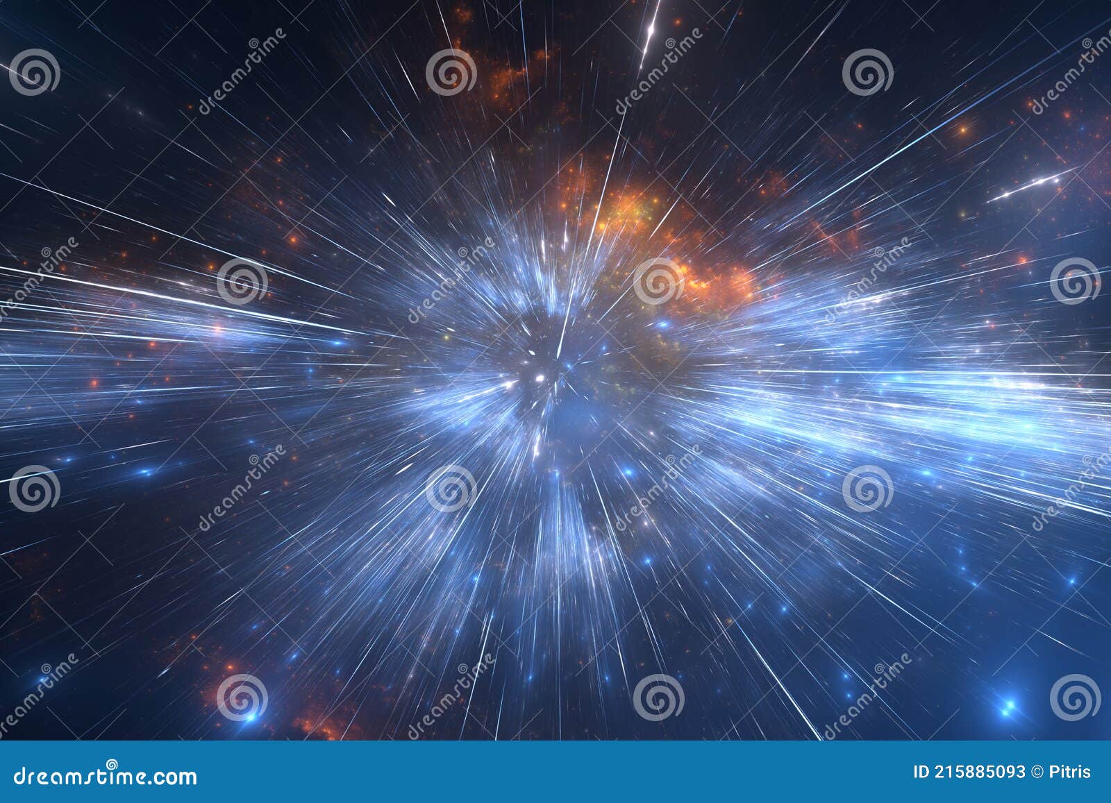 Time Warp, Traveling in Space. SpaceTime Traveling Concept Stock ...