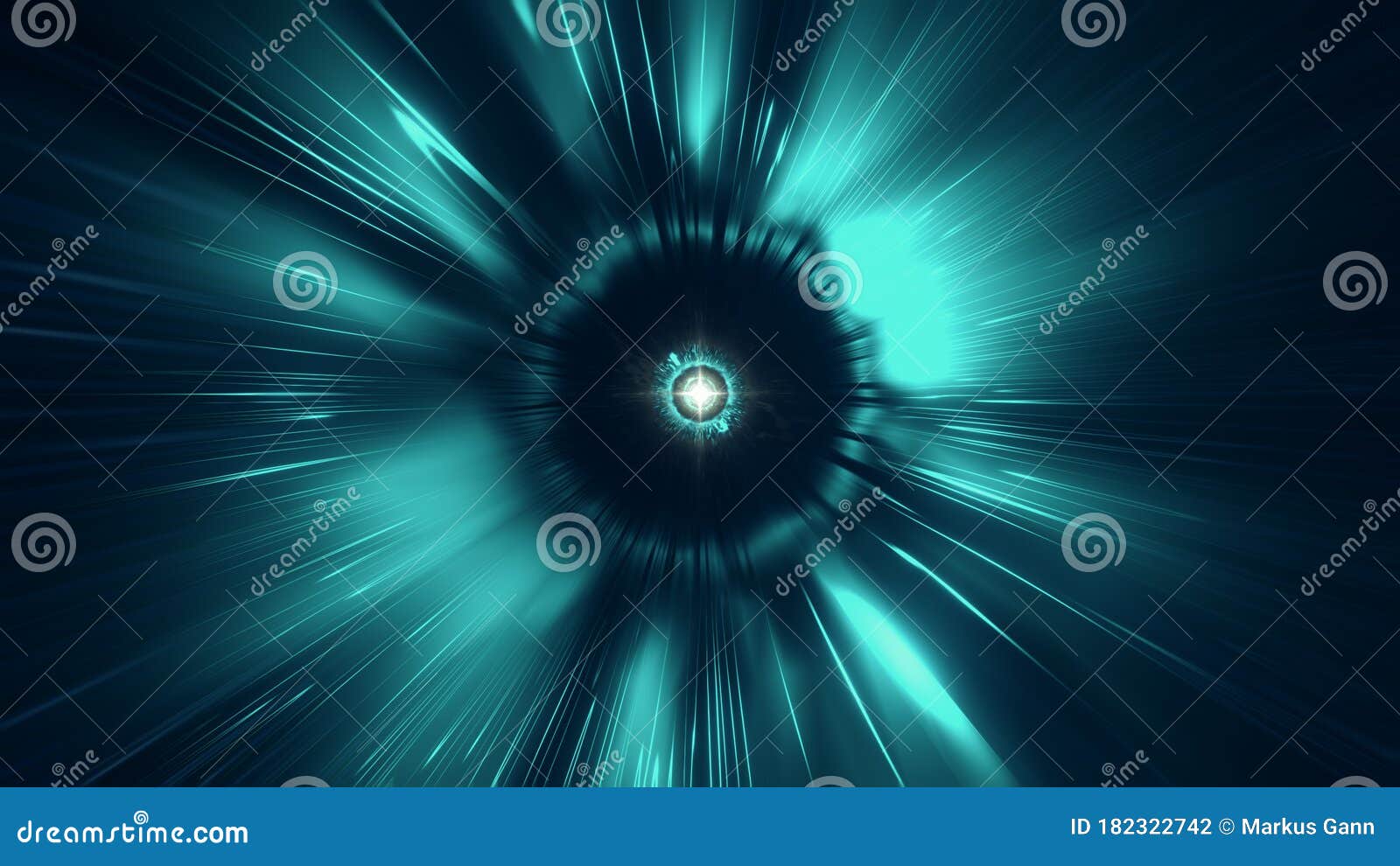 Time Warp Tunnel Background Stock Illustration - Illustration of rays ...