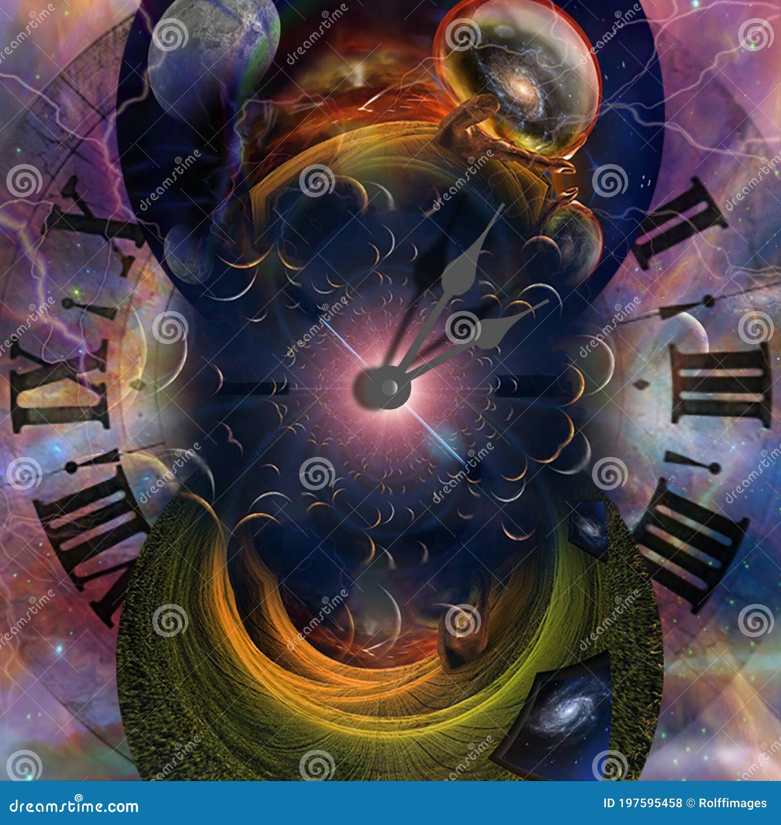 Time warp stock illustration. Illustration of hold, fantasy - 197595458