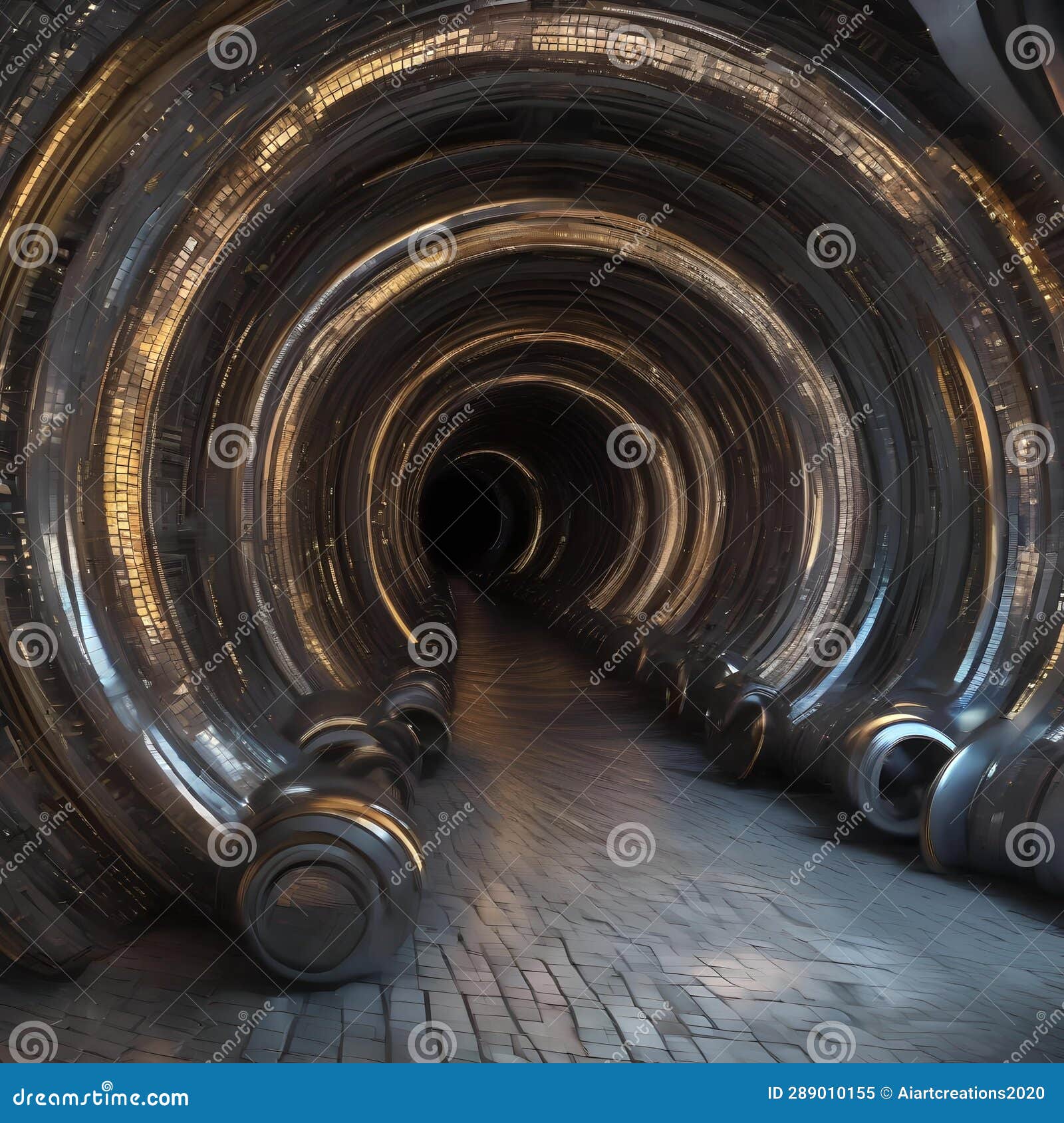 A Time Warp Tunnel with Swirling Clocks and Cascading Binary Code2 ...