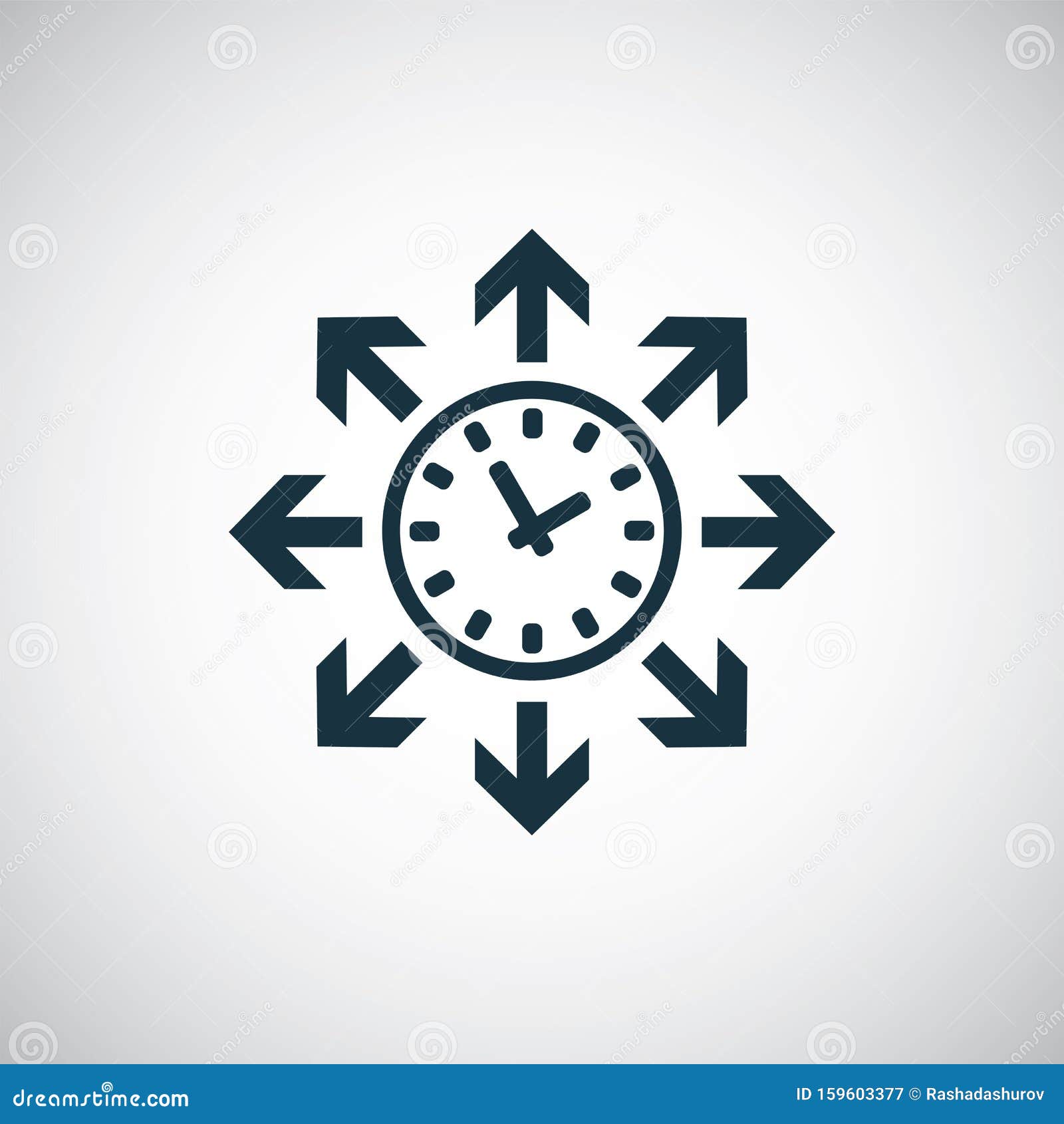 Time Watch Arrows Icon for Web Stock Vector - Illustration of clock ...