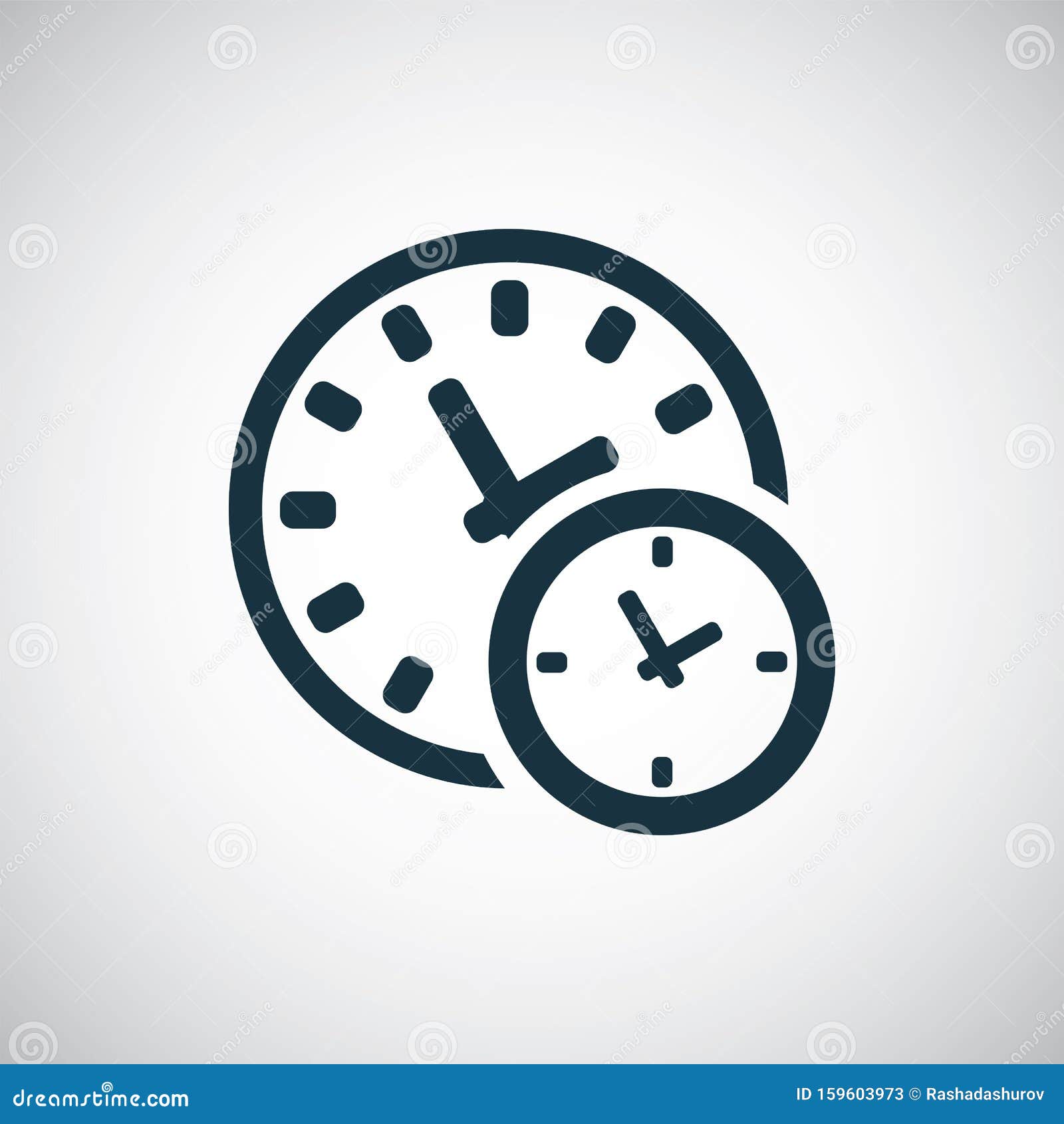 Time Watch Icon for Web and Stock Vector - Illustration of isolated ...