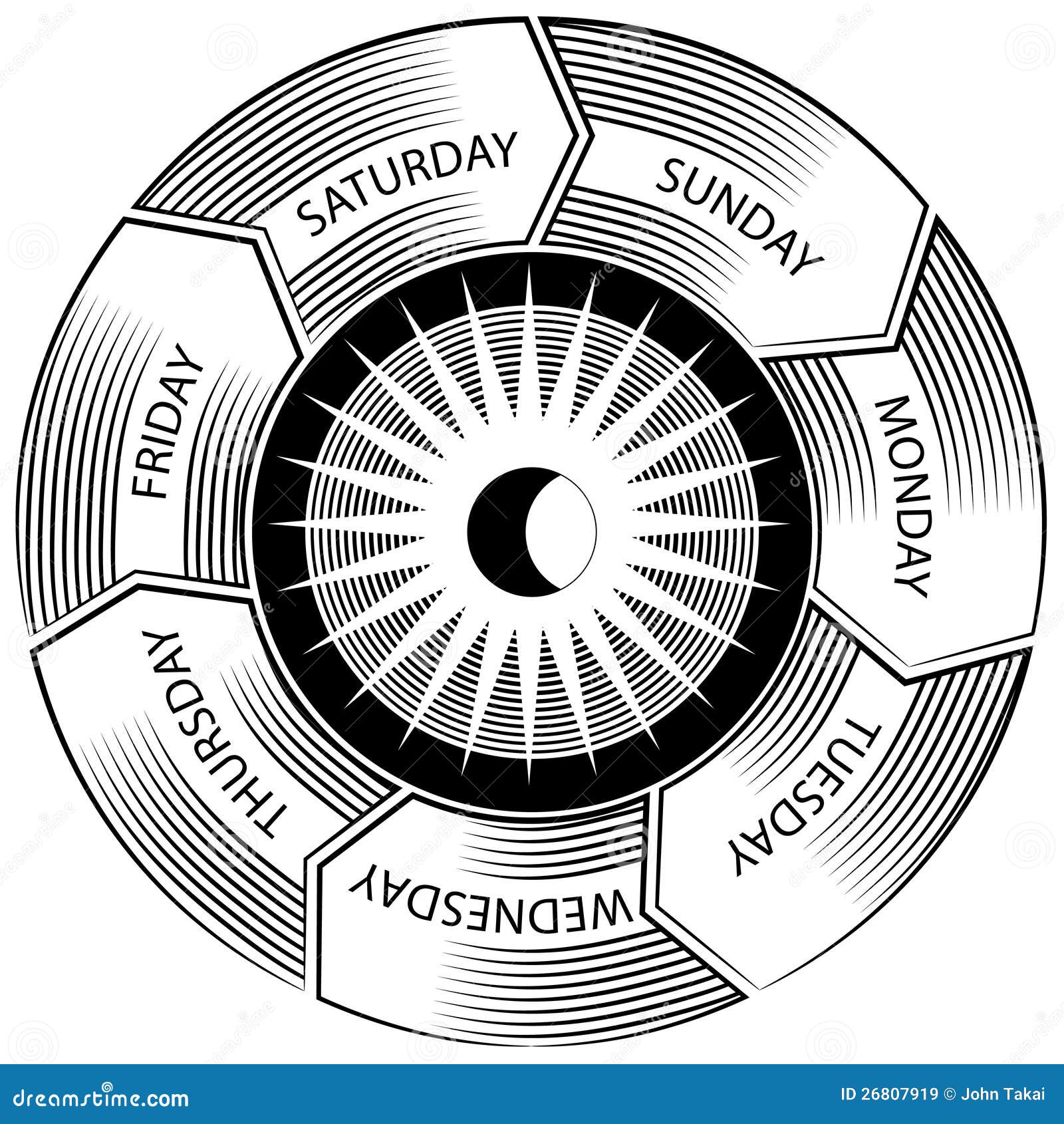 Time Wheel Engraving stock vector. Illustration of infographic - 26807919