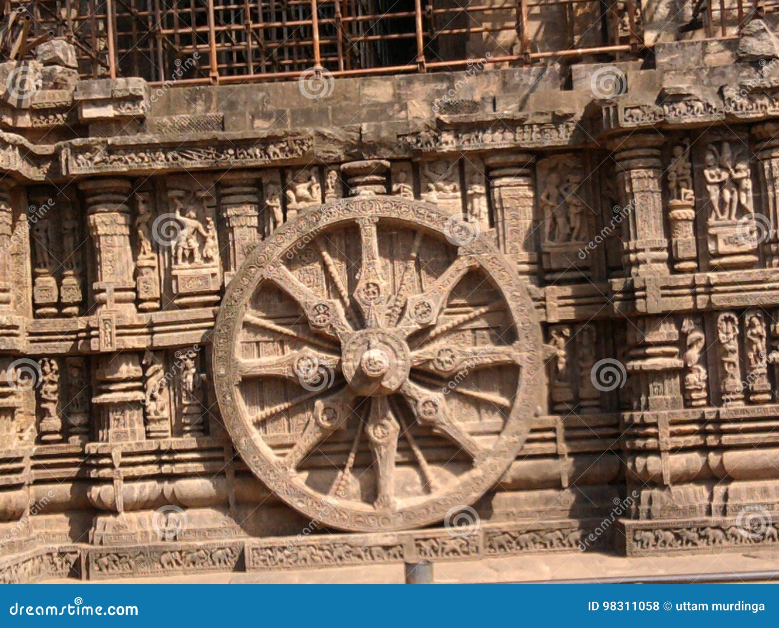 The time wheel stock photo. Image of time, konark, wheel - 98311058