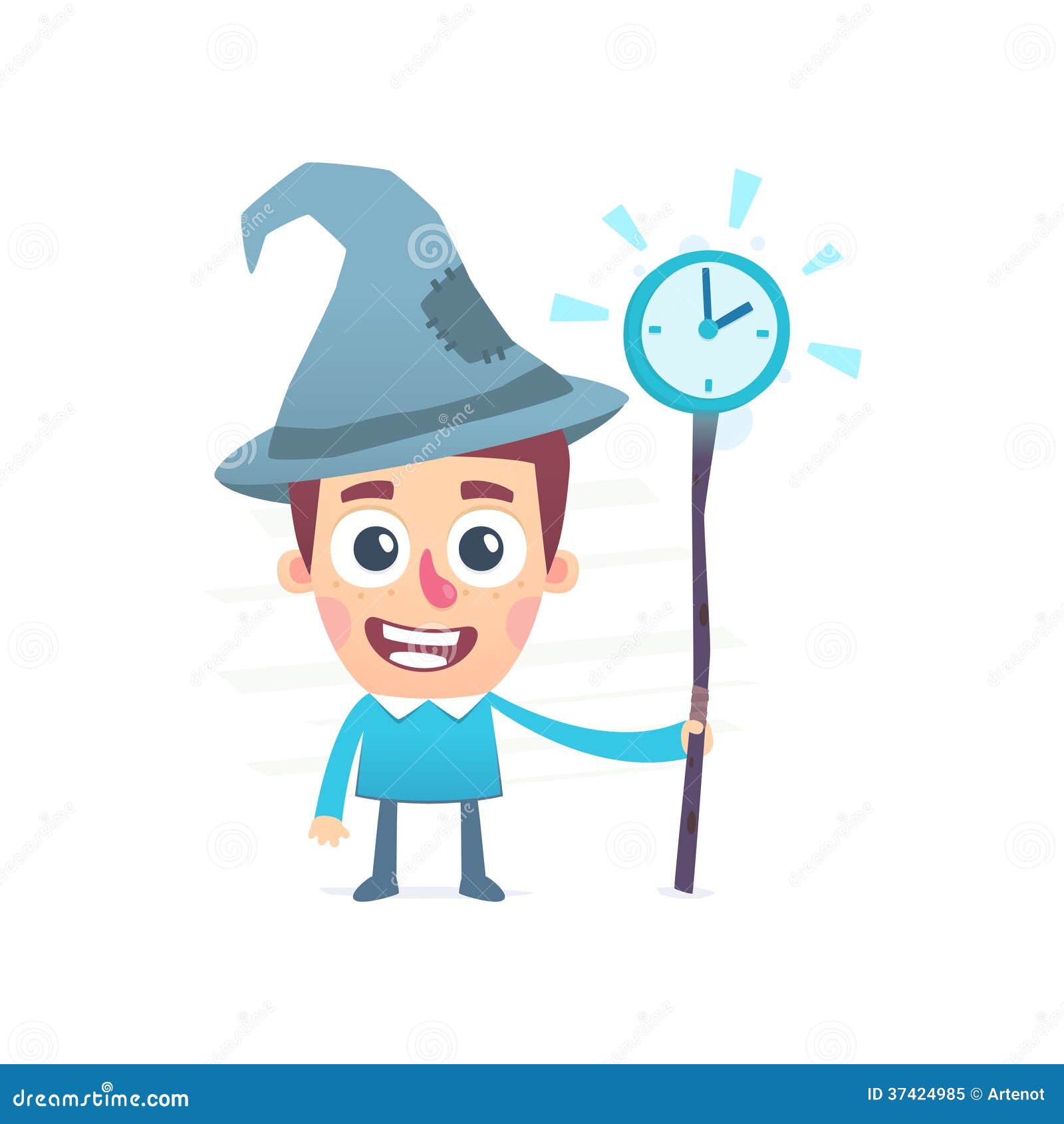 Time wizard stock illustration. Illustration of strategy - 37424985