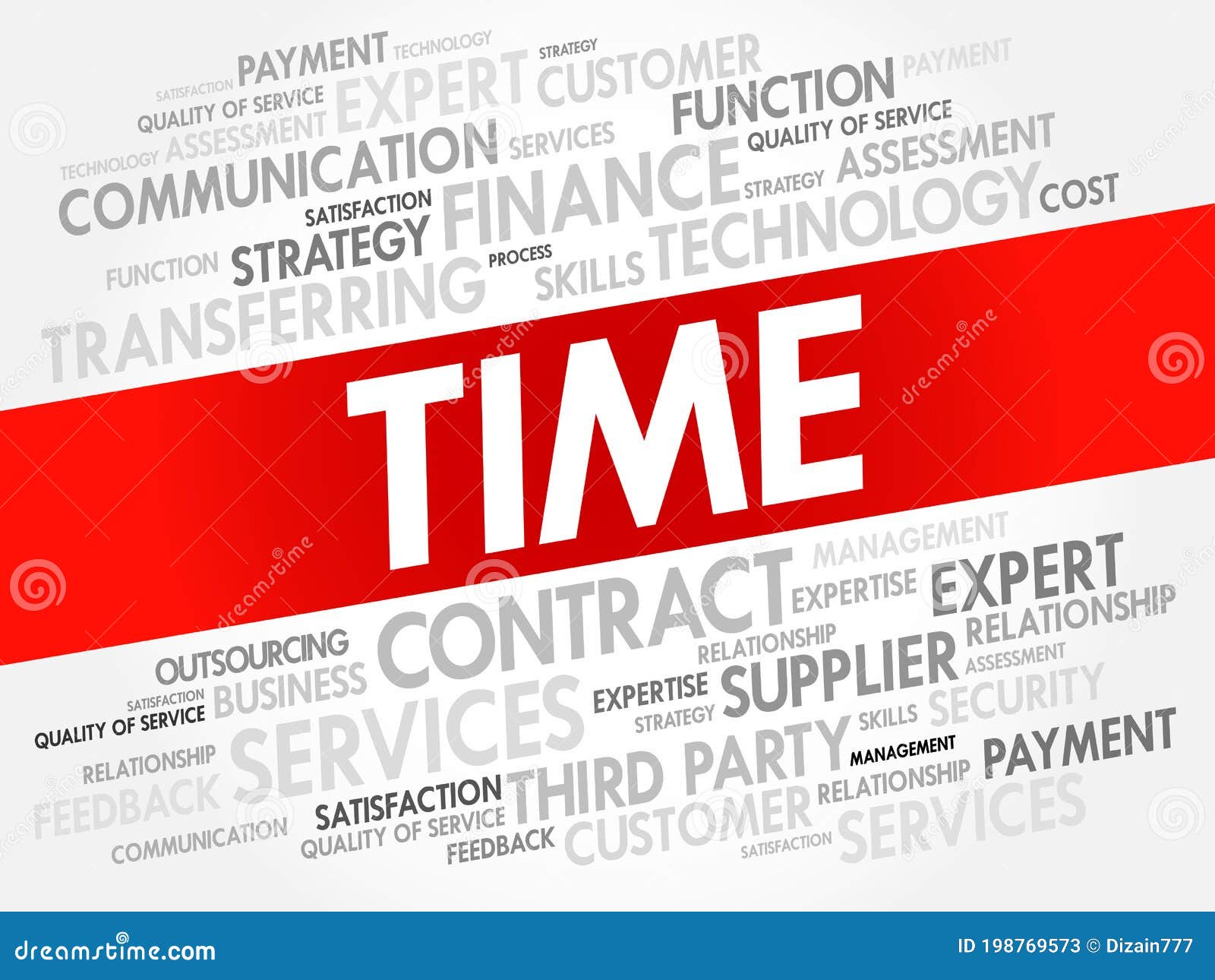 TIME word cloud collage stock illustration. Illustration of project ...