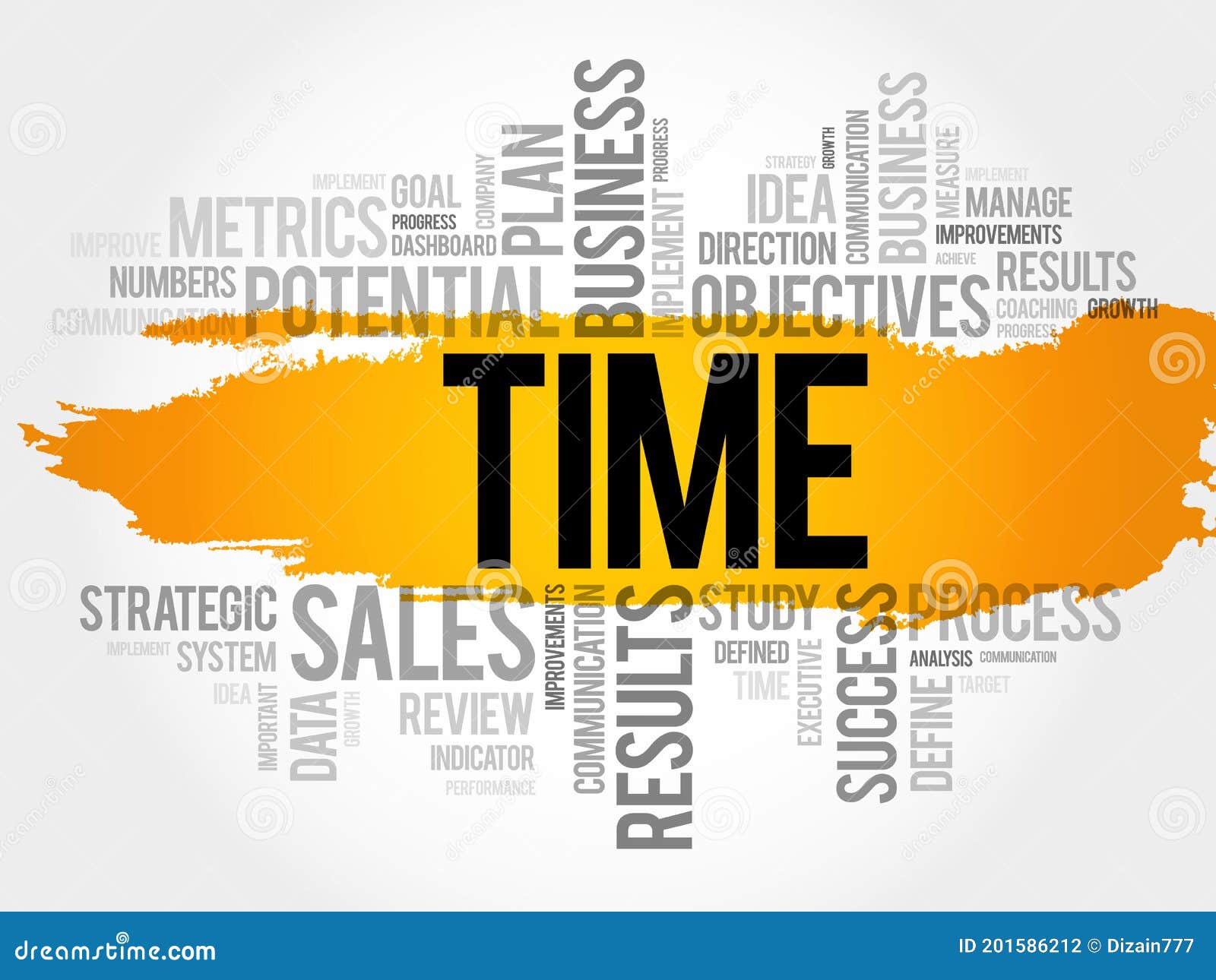 Time word cloud collage stock illustration. Illustration of cloud ...