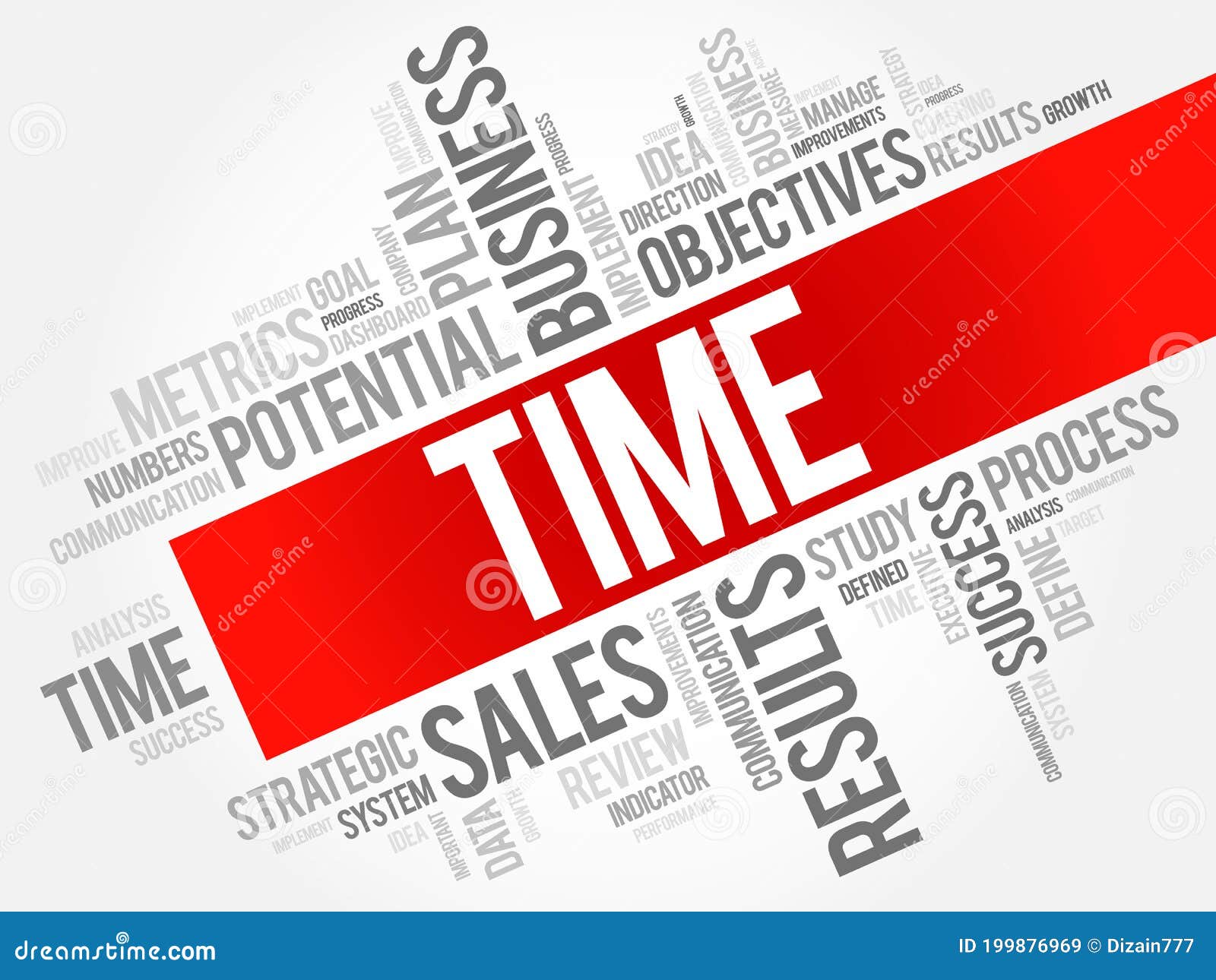 Time word cloud collage stock illustration. Illustration of manage ...