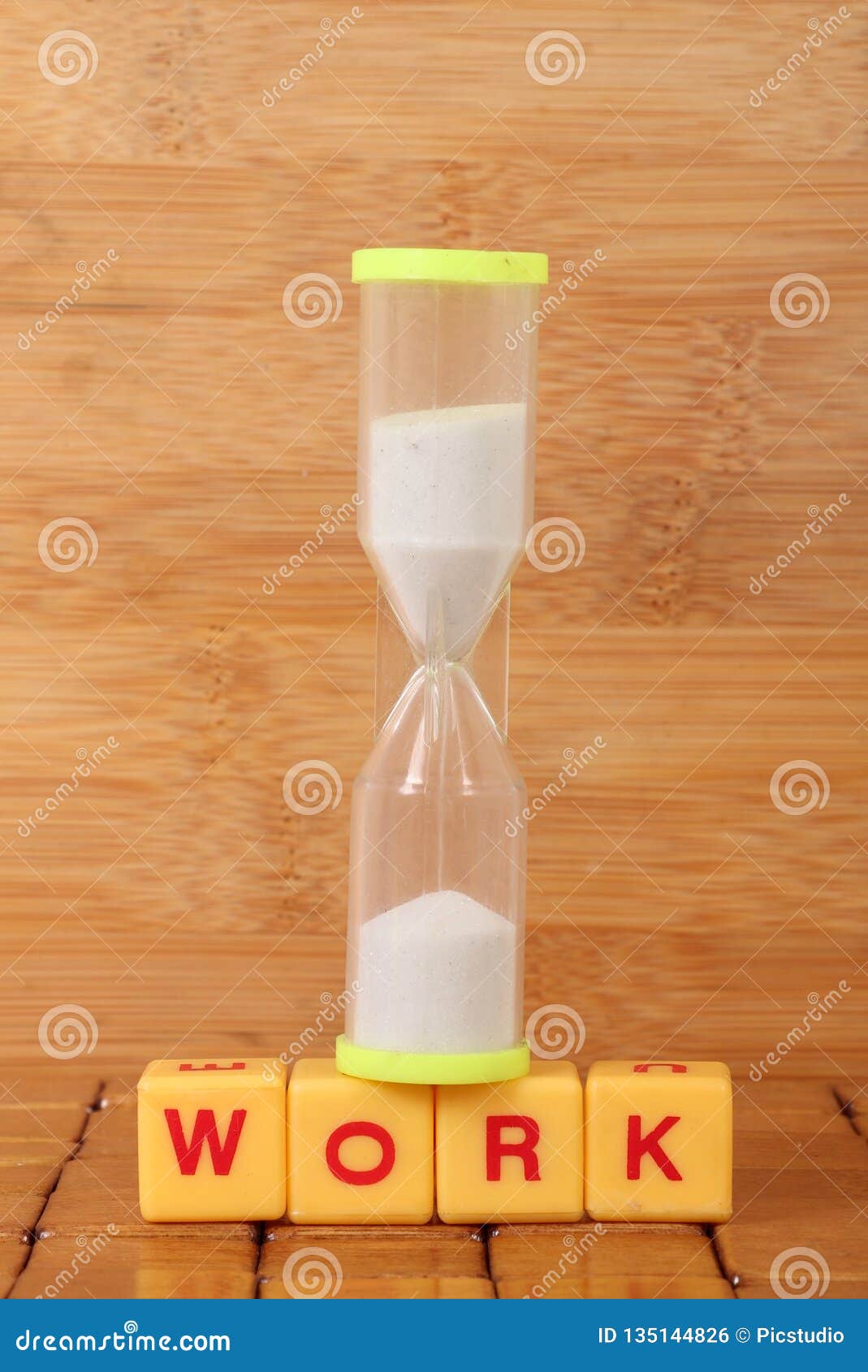 Time and work stock photo. Image of blocks, concept - 135144826