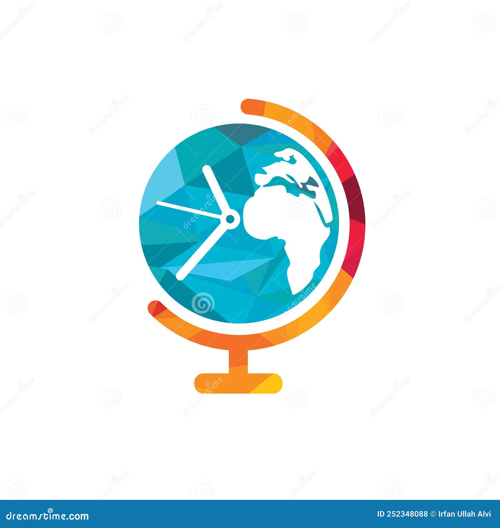 Time World Vector Logo Design Template. Time Planet Symbol or Icon ...