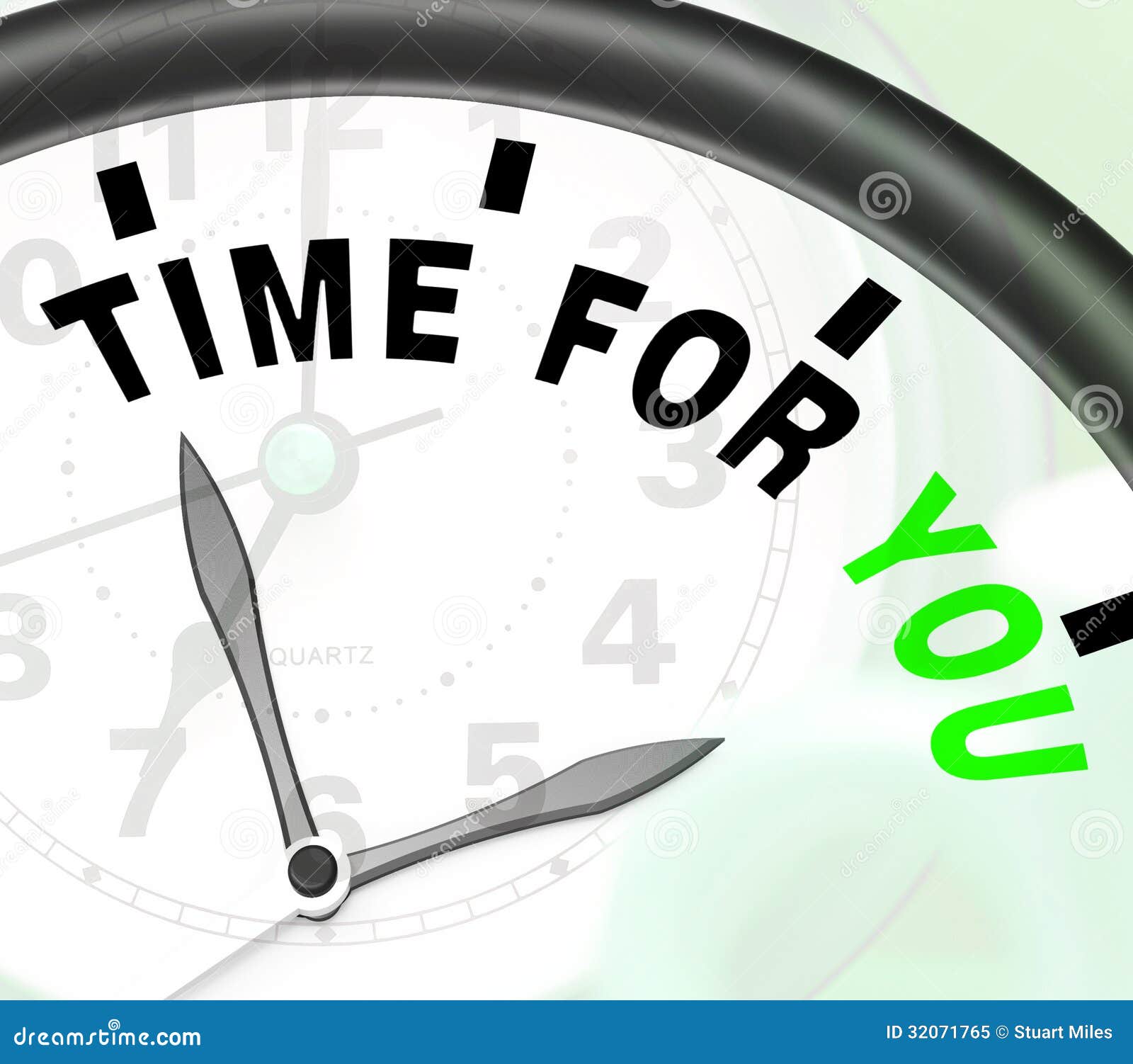 Time for You Message Showing You Relaxing Stock Illustration ...