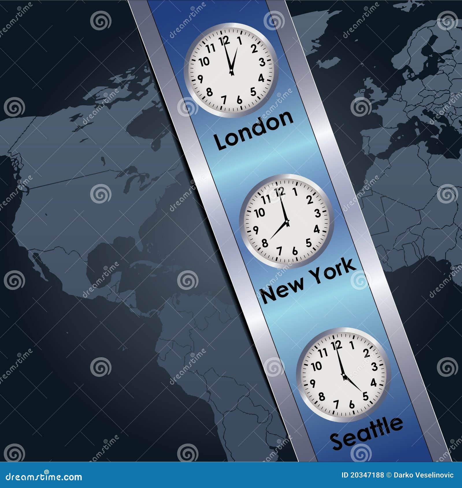 Time zone stock vector. Illustration of geography, earth - 20347188