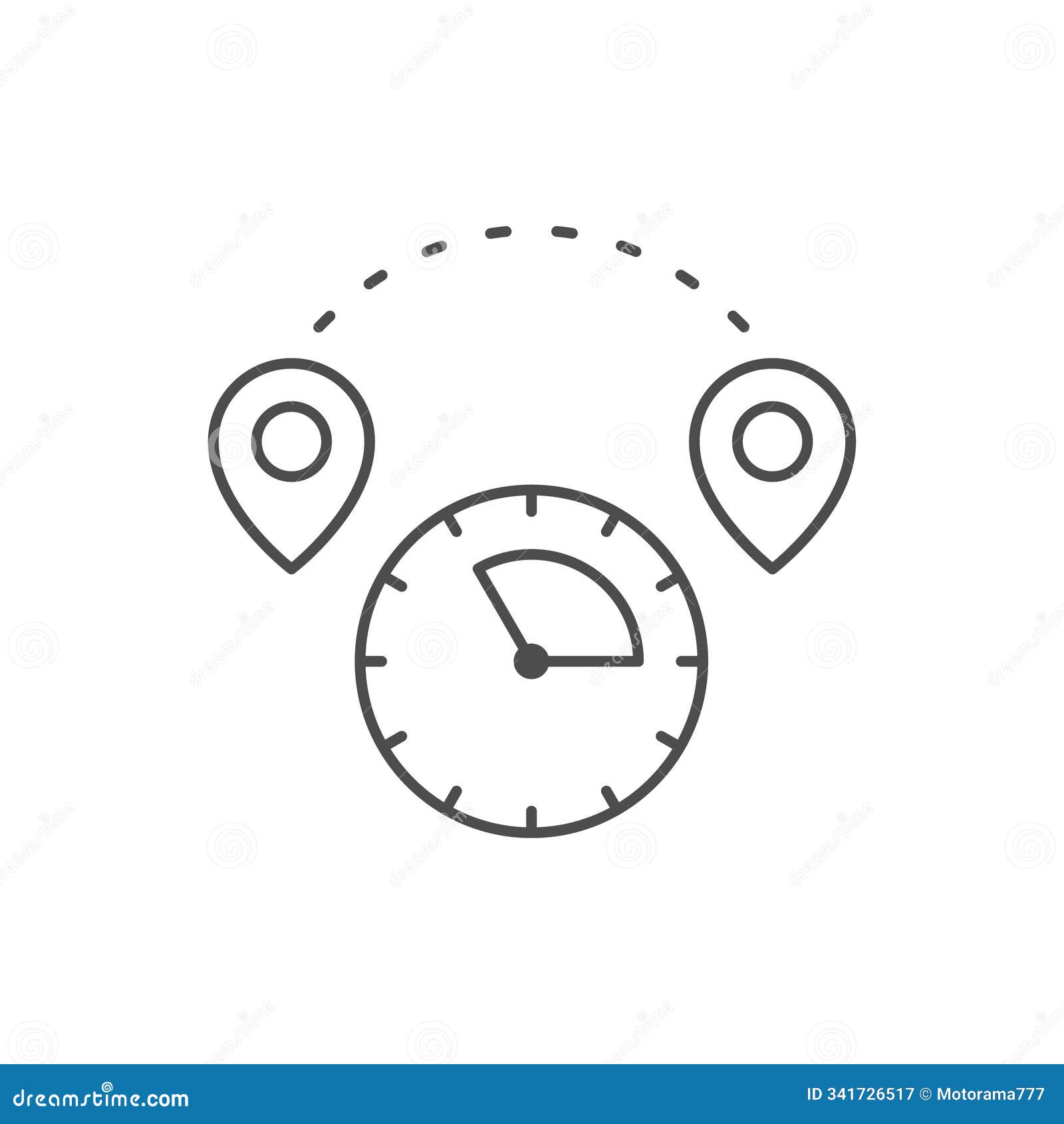 Time Zone Changing Line Icon Stock Illustration - Illustration of sign ...