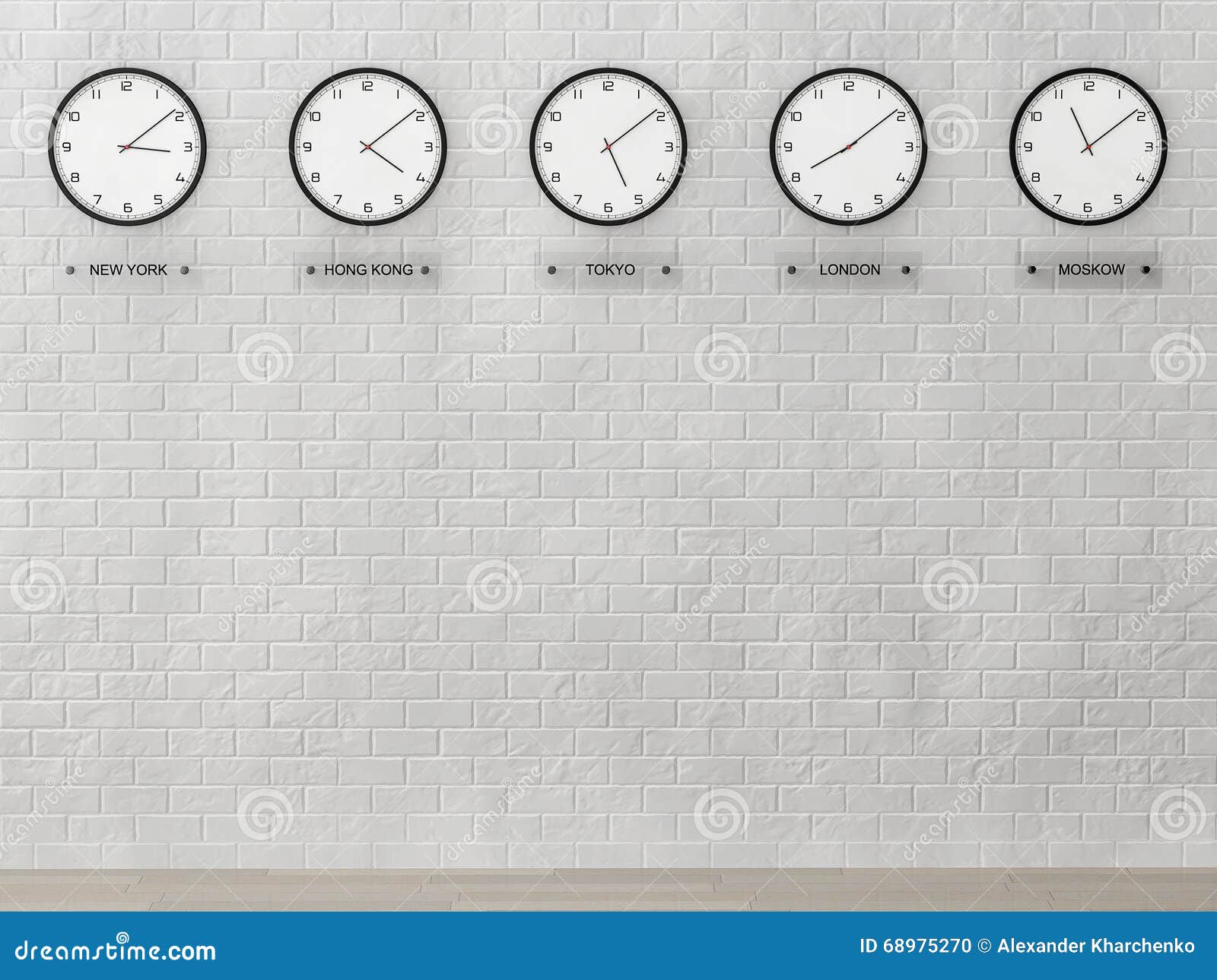 Time Zone Clocks Showing Different Time Stock Photo - Image of period ...