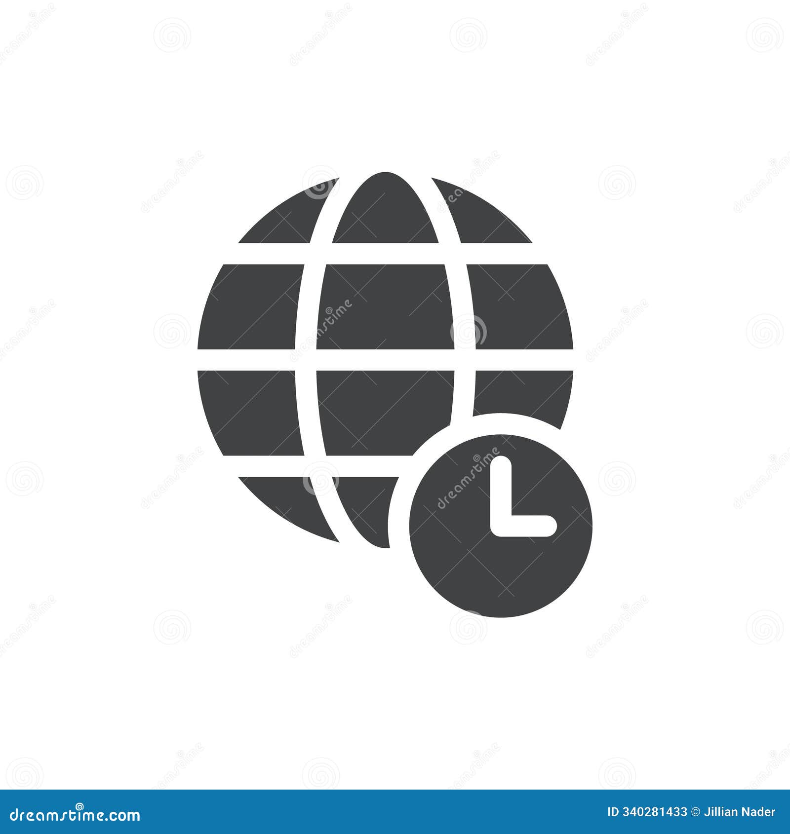 Time Zone Icon Simple Vector Symbol Stock Vector - Illustration of time ...