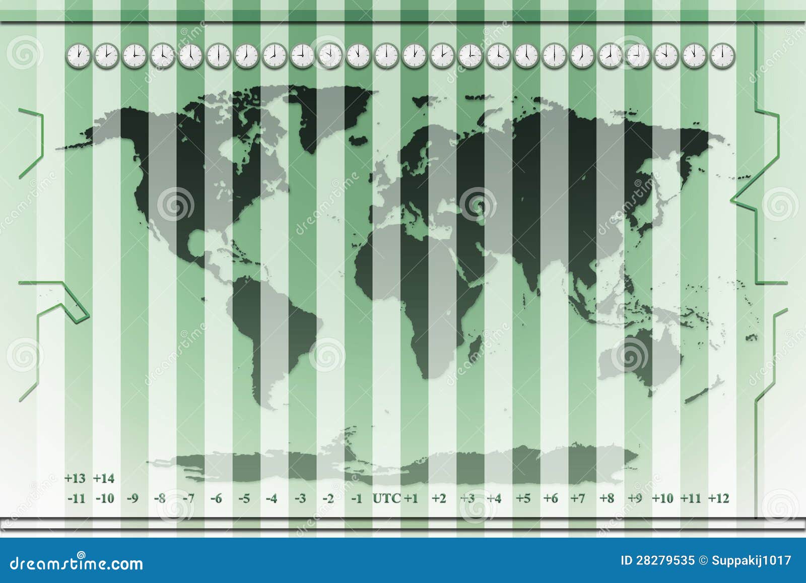 Time zones stock illustration. Illustration of country - 28279535
