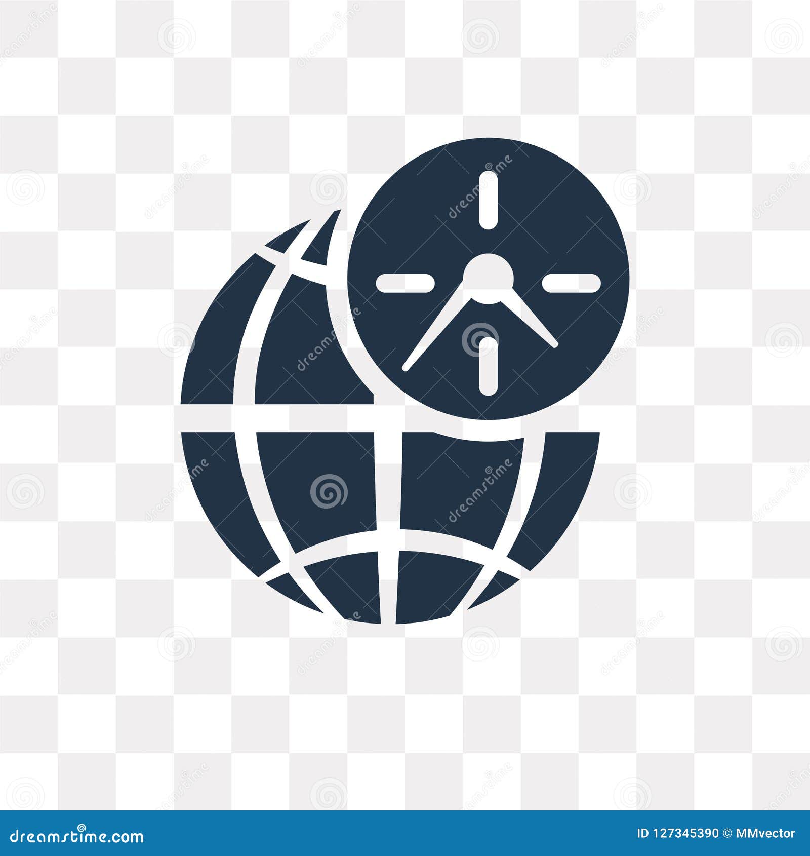 Time Zones Vector Icon Isolated on Transparent Background, Time Stock ...