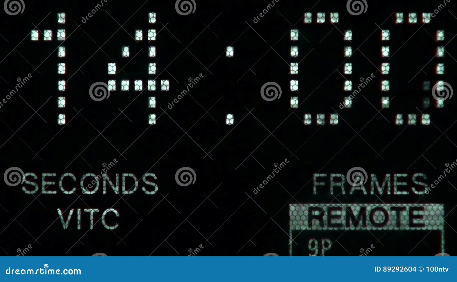 Timecode Display and Inserting Tape Stock Footage - Video of timecode ...