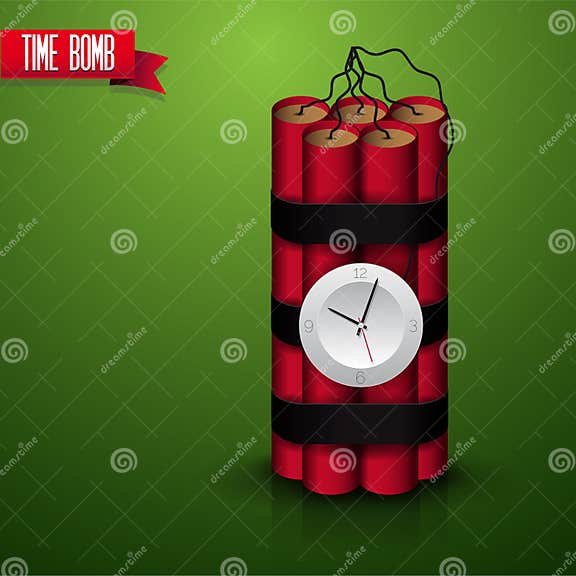 Timed bomb vector stock vector. Illustration of power - 28424169