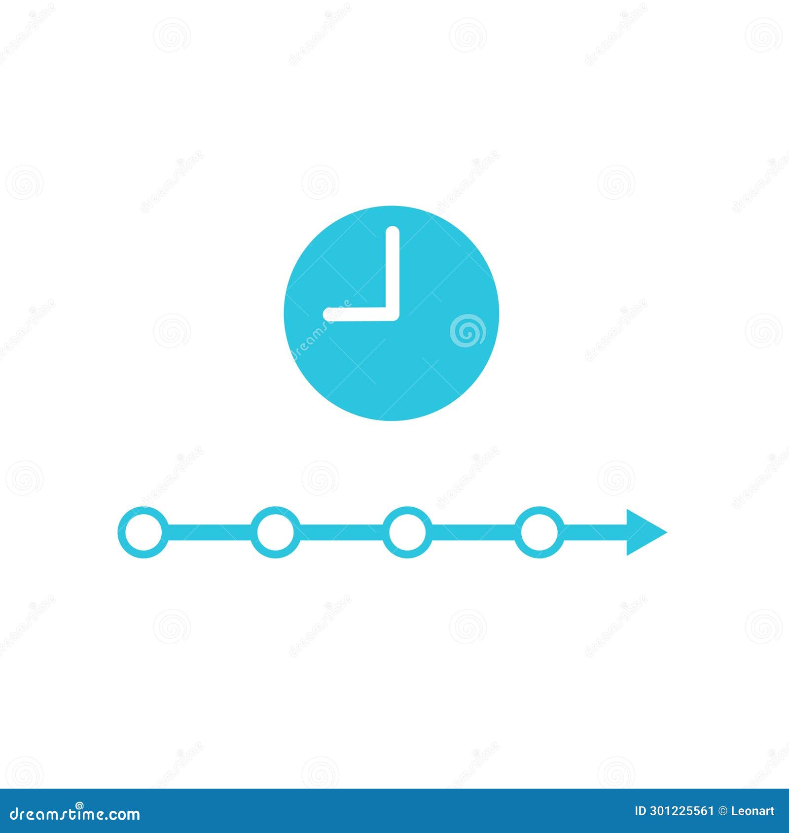 Timeline symbol stock vector. Illustration of icon, info - 301225561