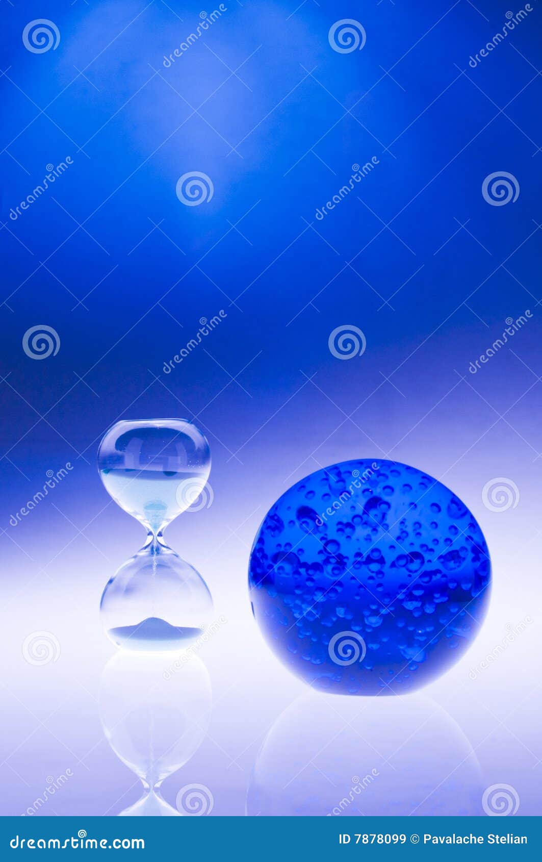 Timeglass and globe stock image. Image of time, success - 7878099