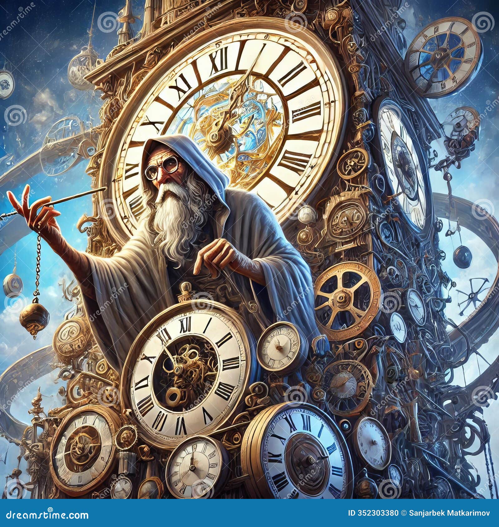 Timekeeper S Tower A Tower Filled With Clockwork Instruments And Stock ...