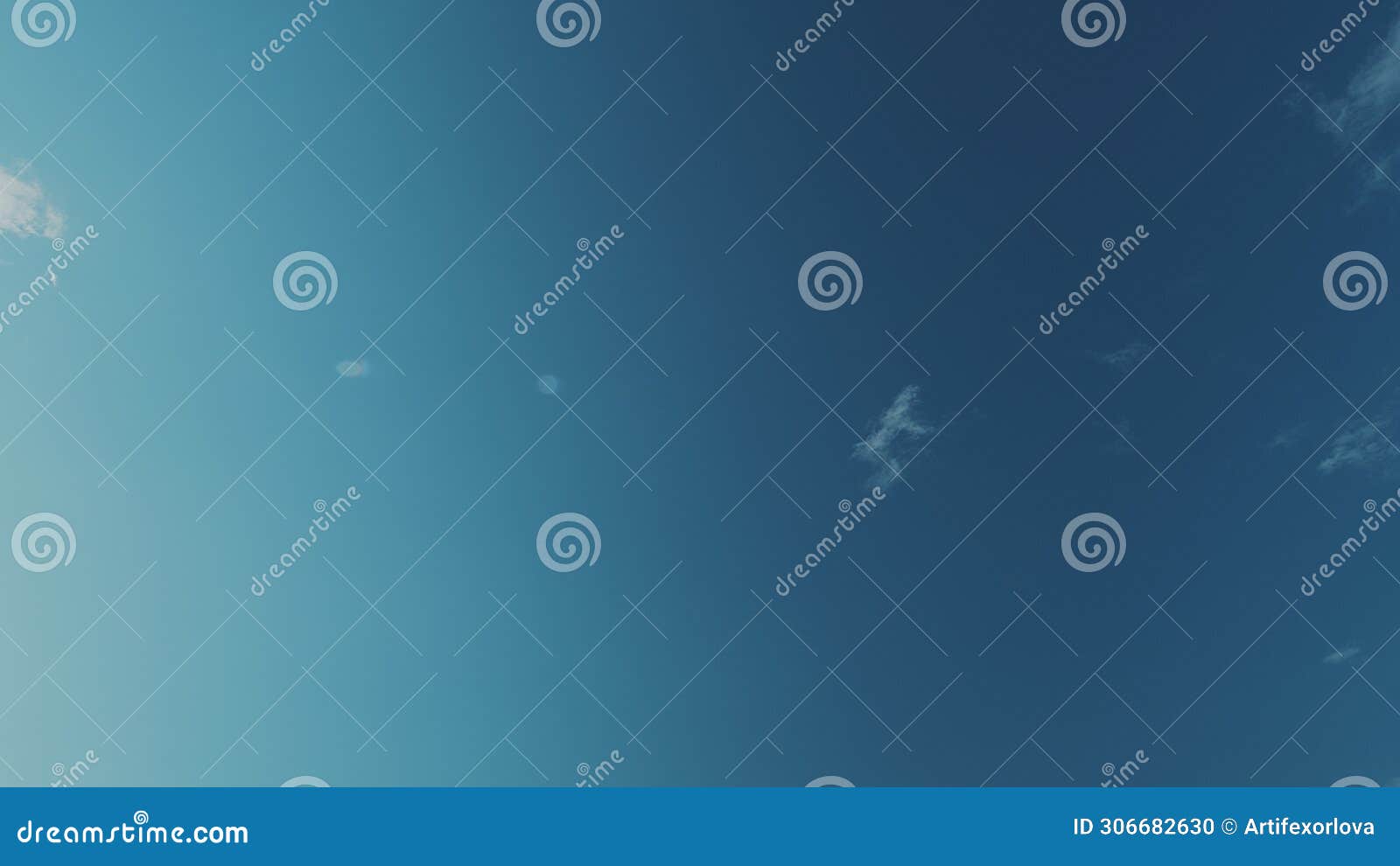 Blue Sky Background and White Clouds Soft Focus. Blue Sky is Covered by ...