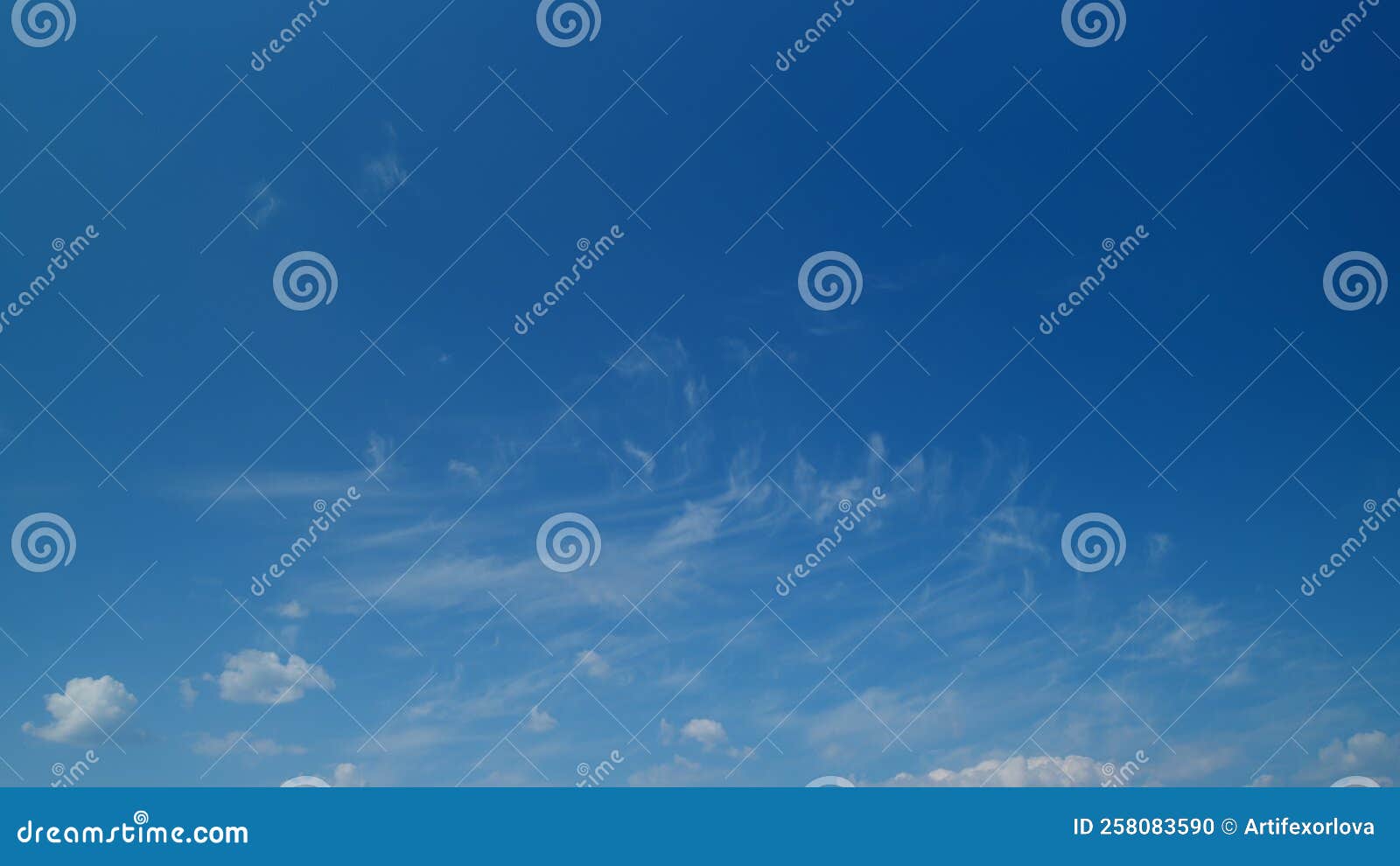 Cloud Cumulus and Cirrus on Different Layers Clouds Nature Background ...