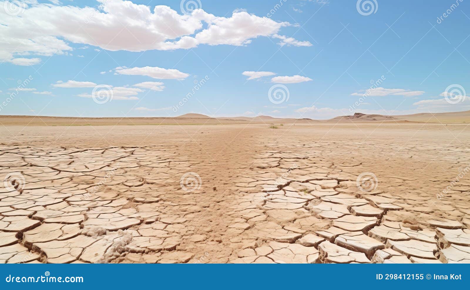 Timelapse of Cracked Soil in Drying Desert. Effects of Global Climate ...