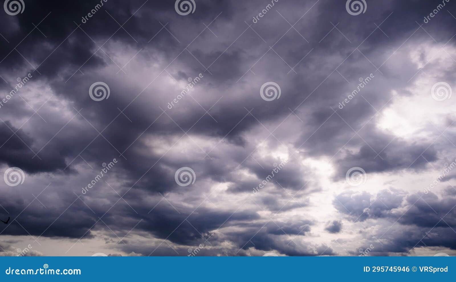 Timelapse of Cumulus Dark Clouds Moving in the Sky Stock Footage ...